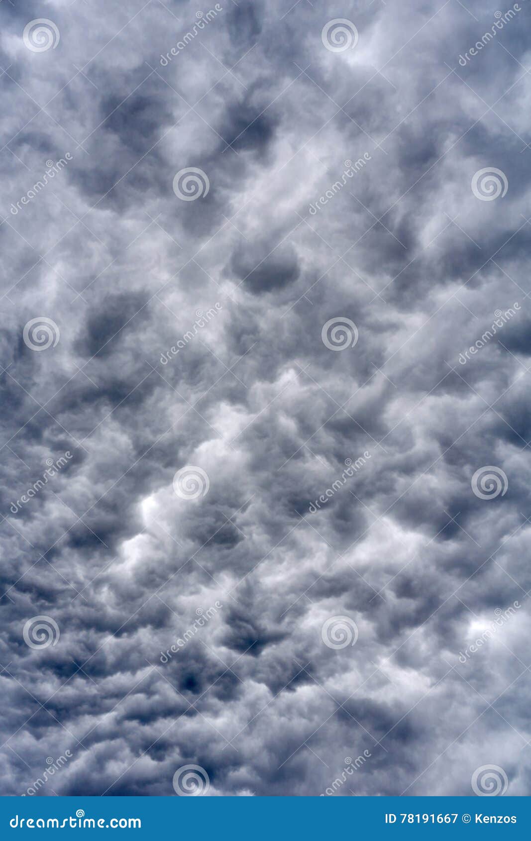 Amazing Apocalyptic Clouds before a Storm Stock Image - Image of ...
