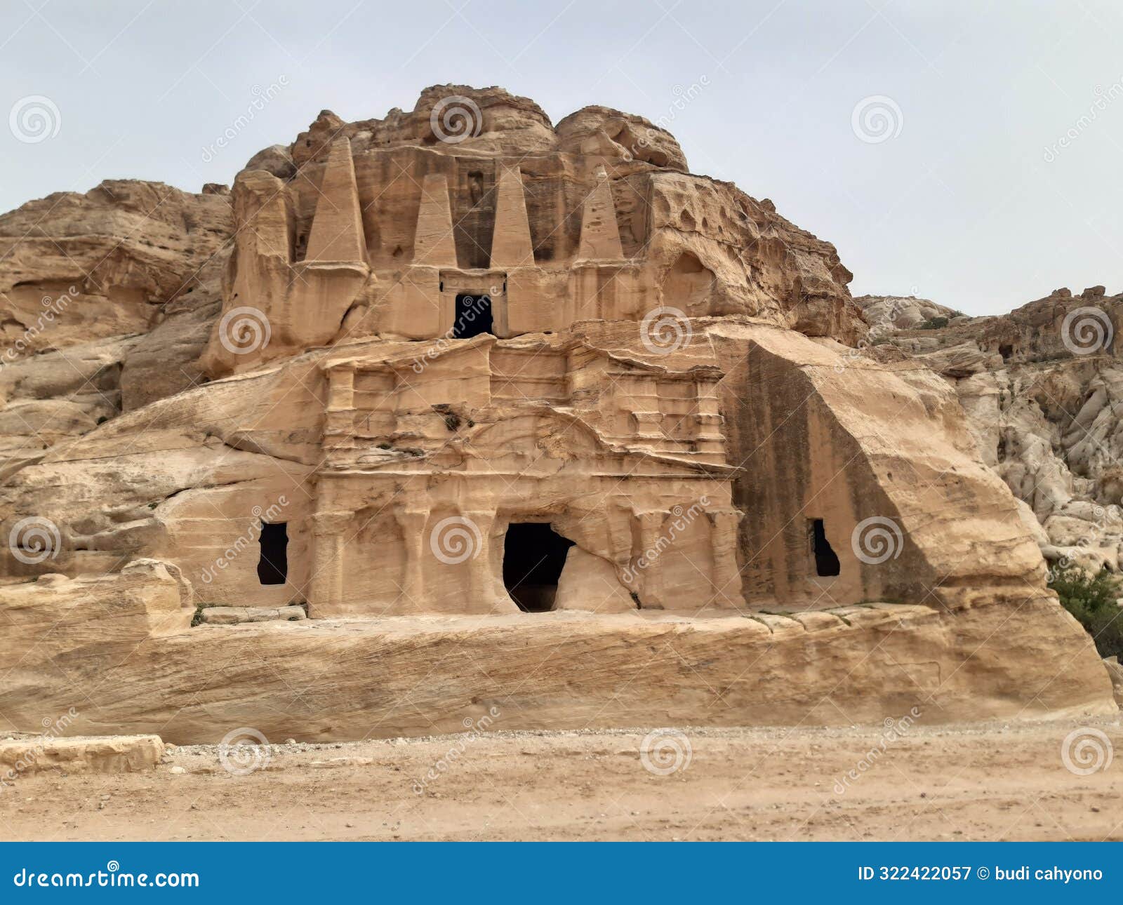 Amazing Architecture in Petra Jordan Stock Image - Image of ...