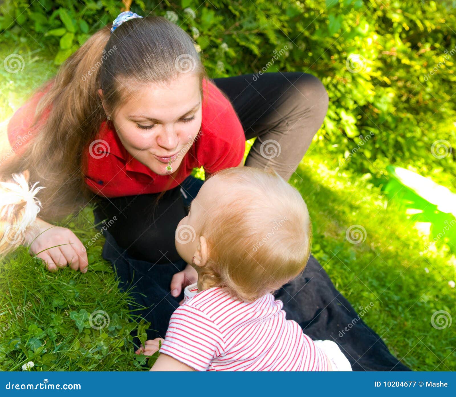 Amazing baby and mother stock image. Image of infant - 10204677