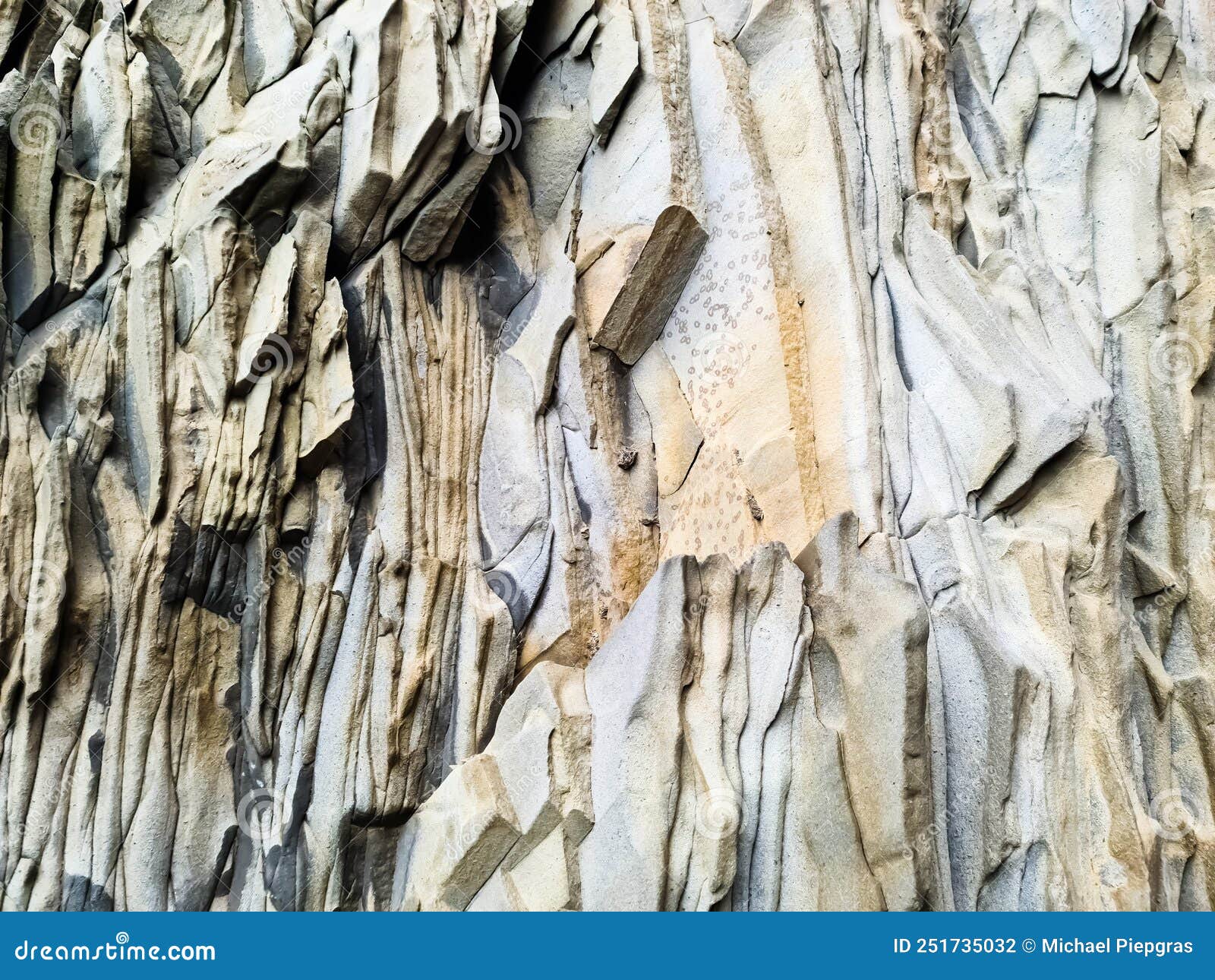 Amazing Basalt Rock Structures at Endless Black Beach of Iceland Stock ...