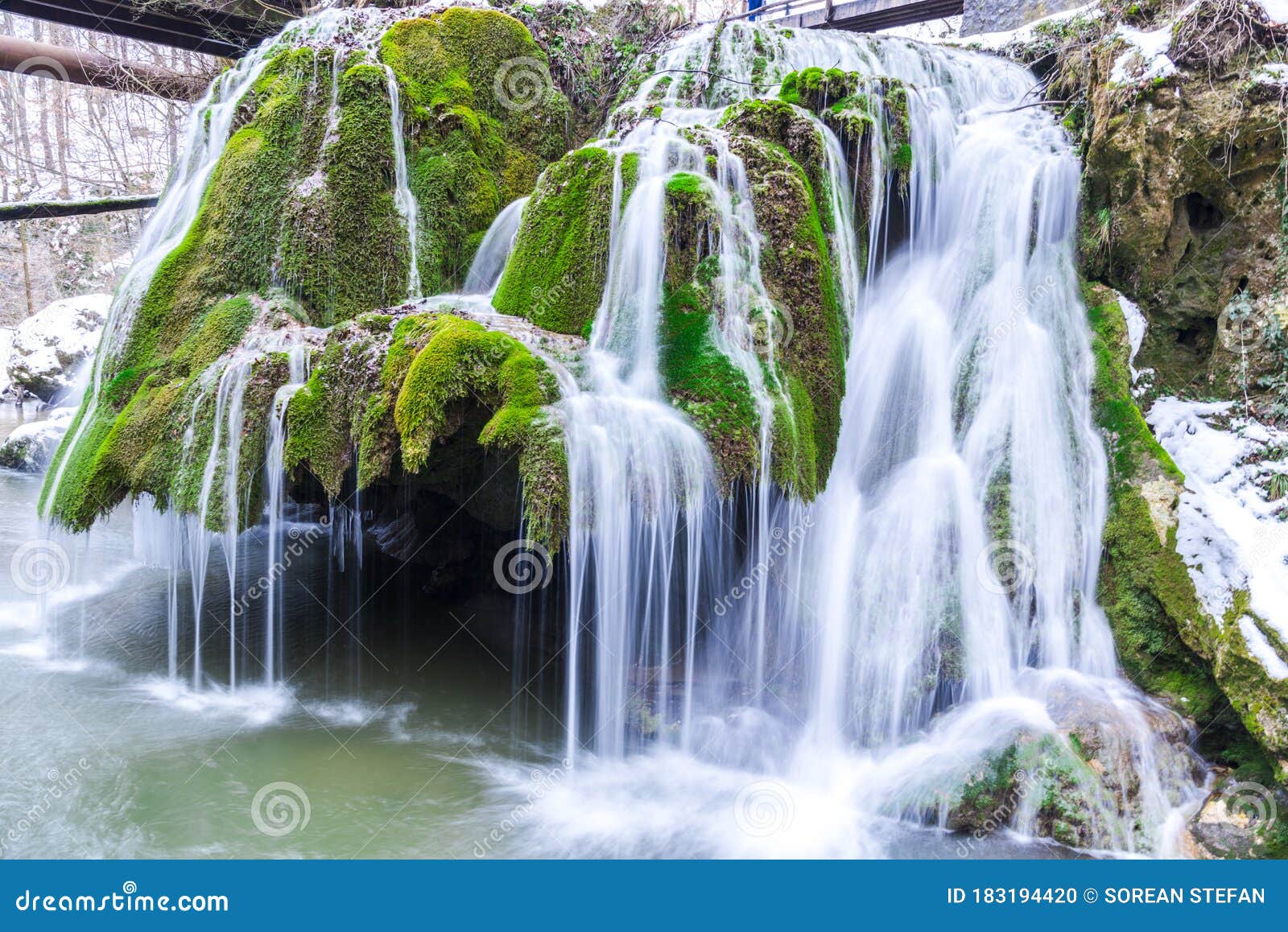 Amazing Bigar waterfall stock photo. Image of flow, landscape - 183194420