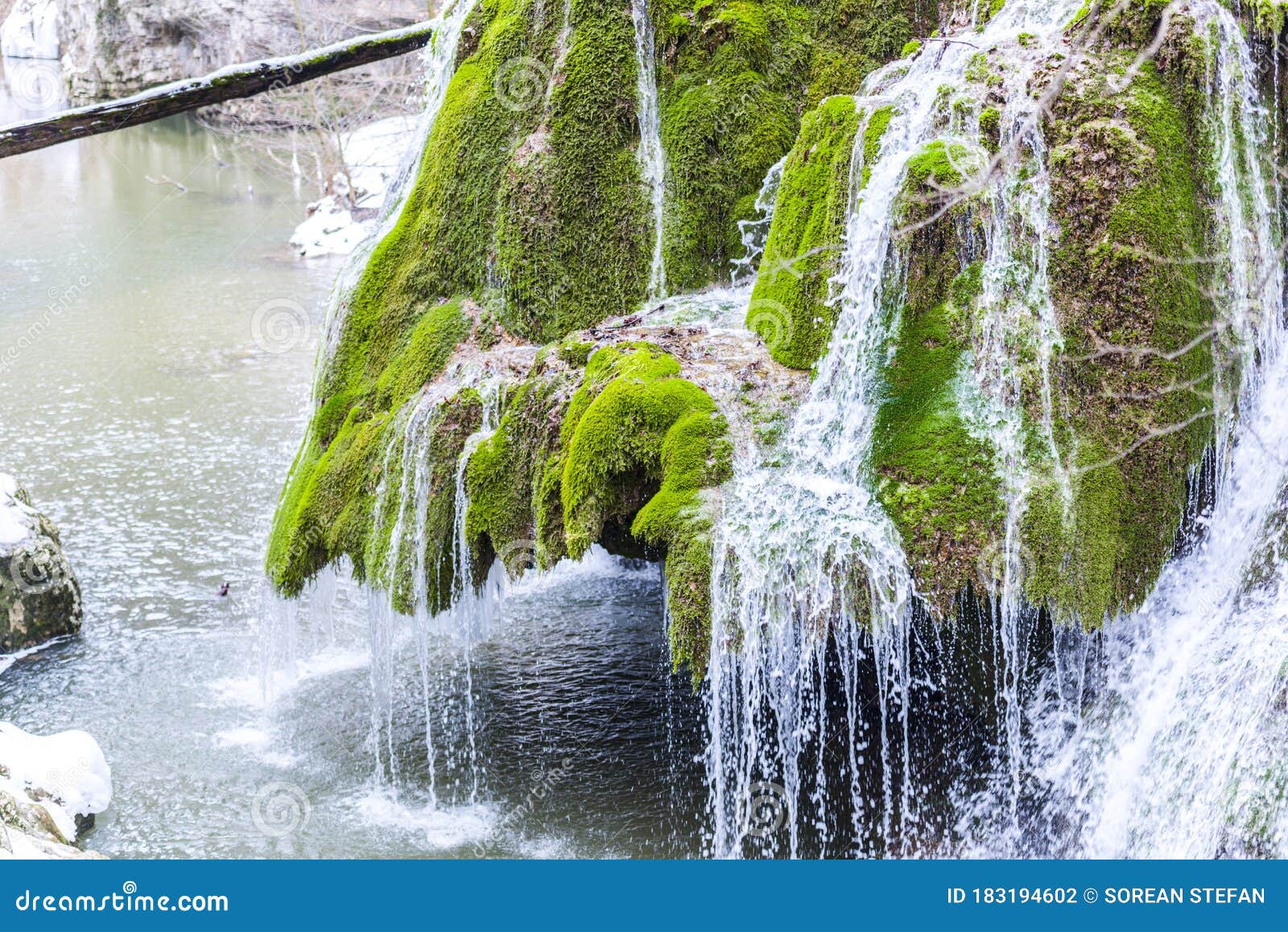 Amazing Bigar waterfall stock photo. Image of landscape - 183194602