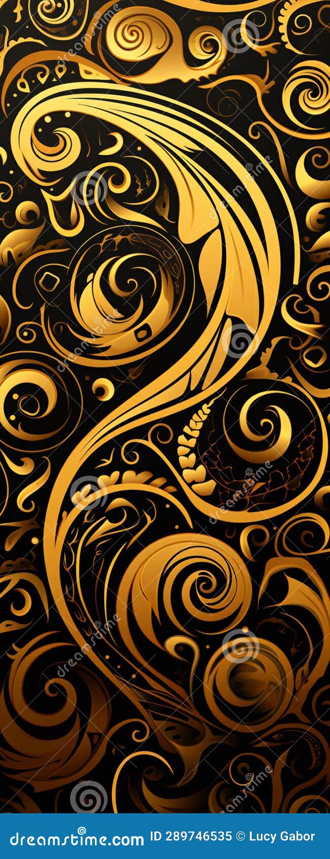 Black and Gold Wonderful Maori Pattern Stock Illustration ...