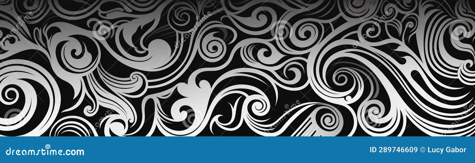 Amazing Black and White Maori Pattern Stock Illustration - Illustration ...
