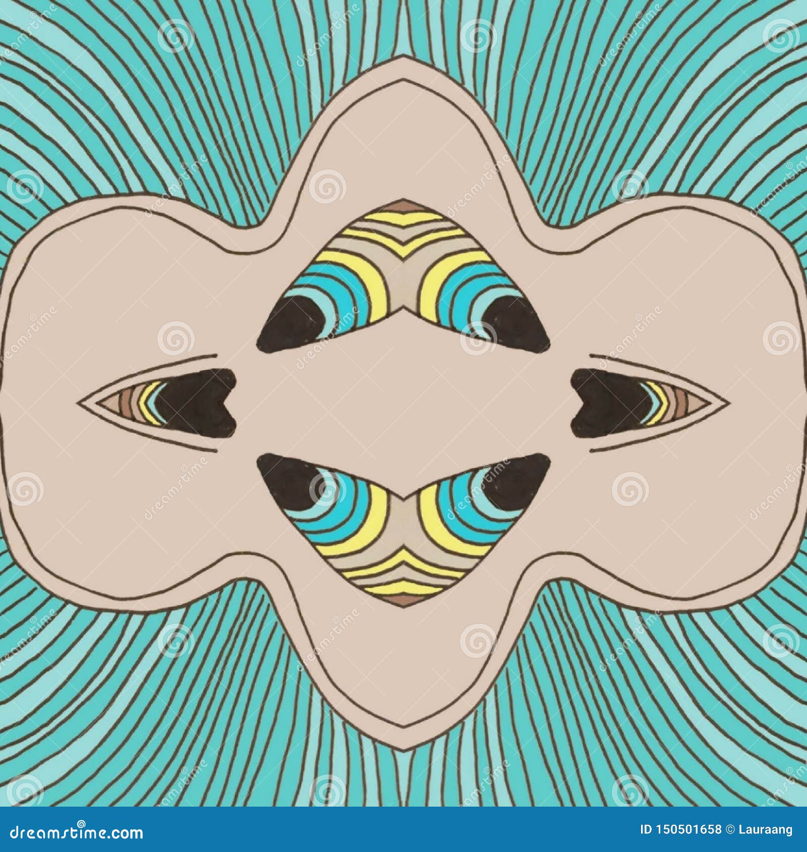 Amazing Blue Color Lines in Digital Art Stock Photo - Image of digital ...