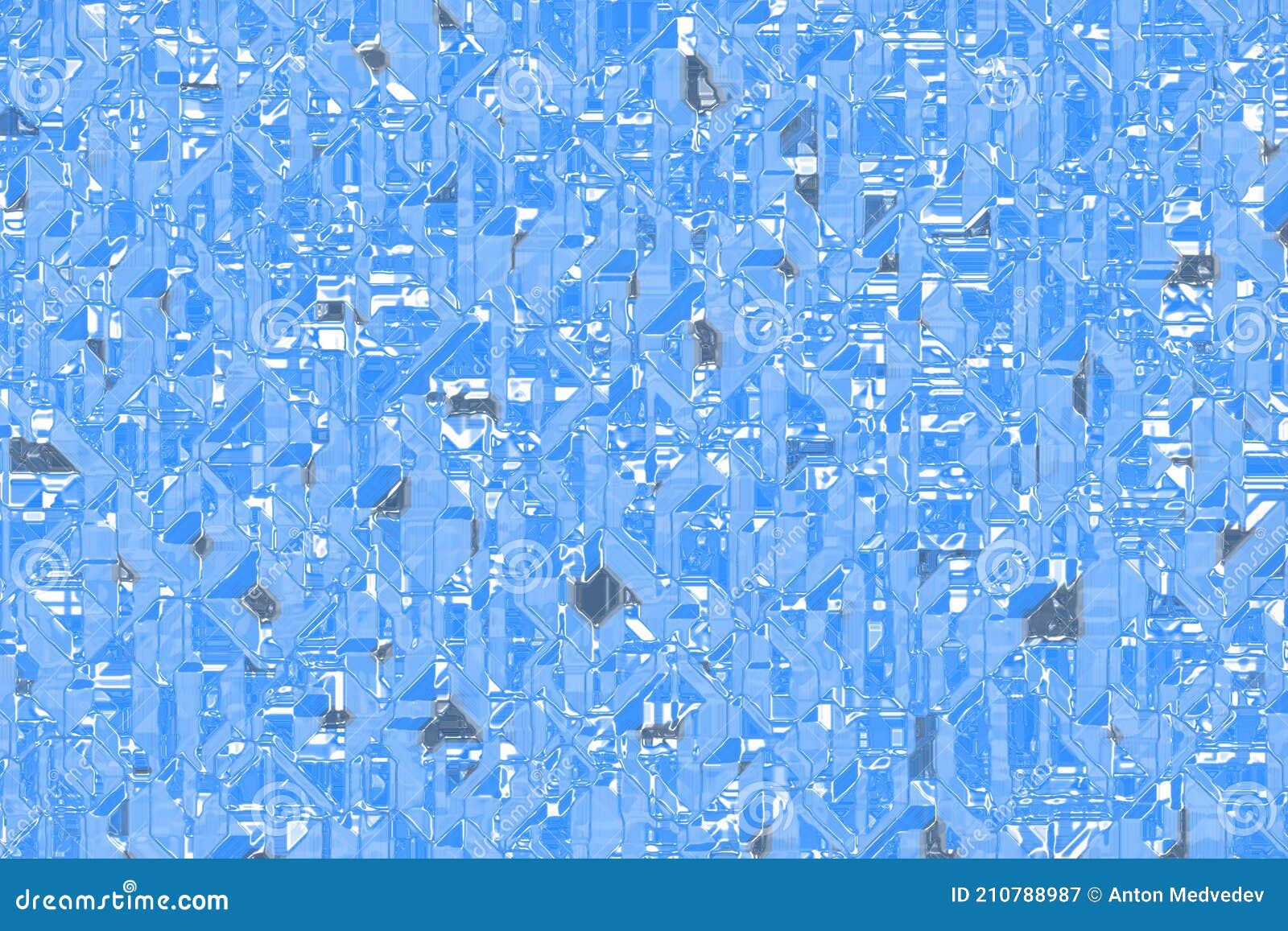 Amazing Blue Digital Crystalline Template Computer Graphics Background ...