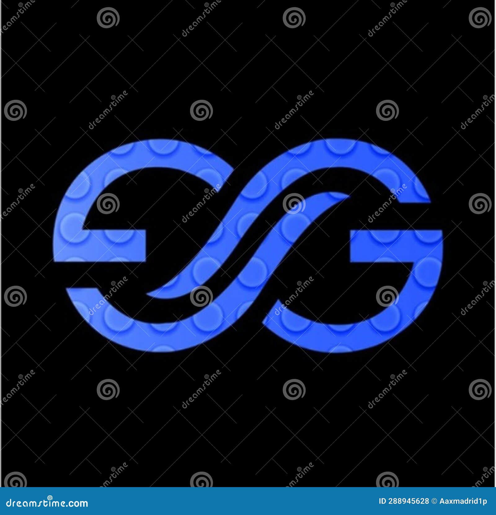 An Amazing Blue Infinite Logo for You Stock Illustration - Illustration ...