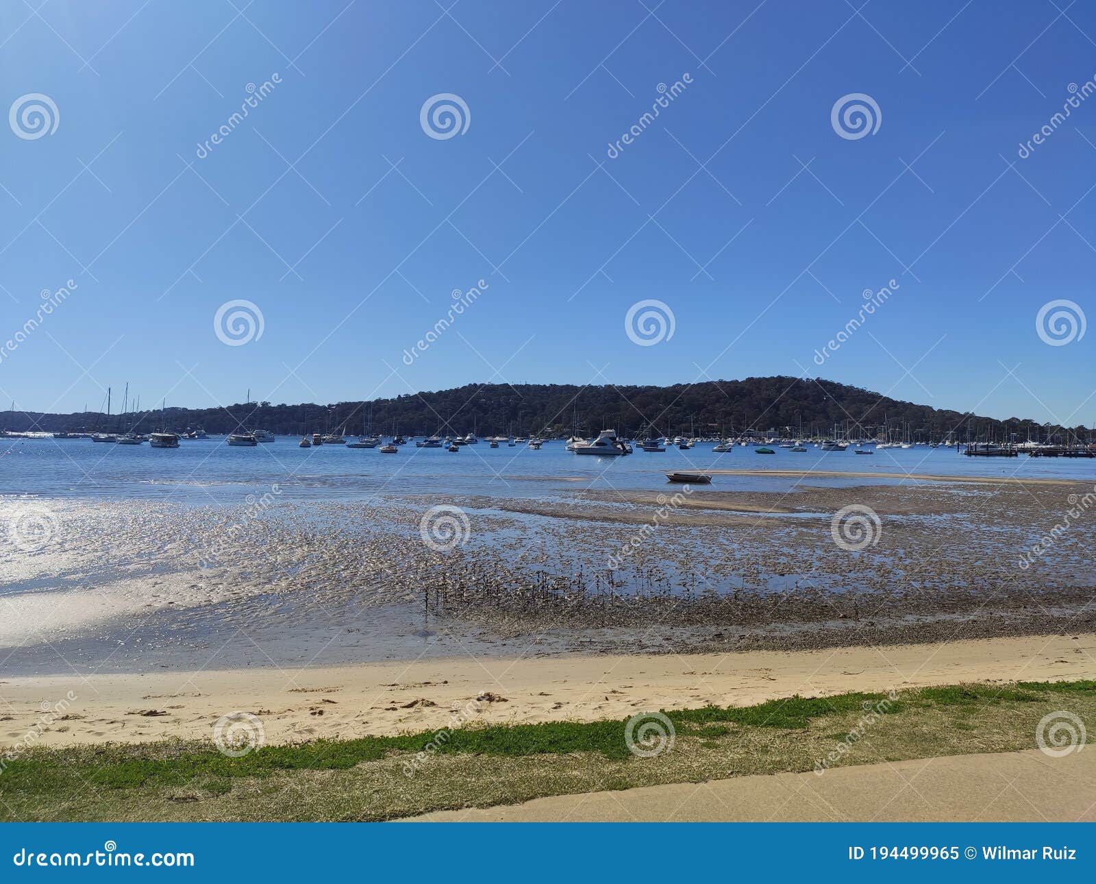 Amazing Blue landscape stock image. Image of horizon - 194499965
