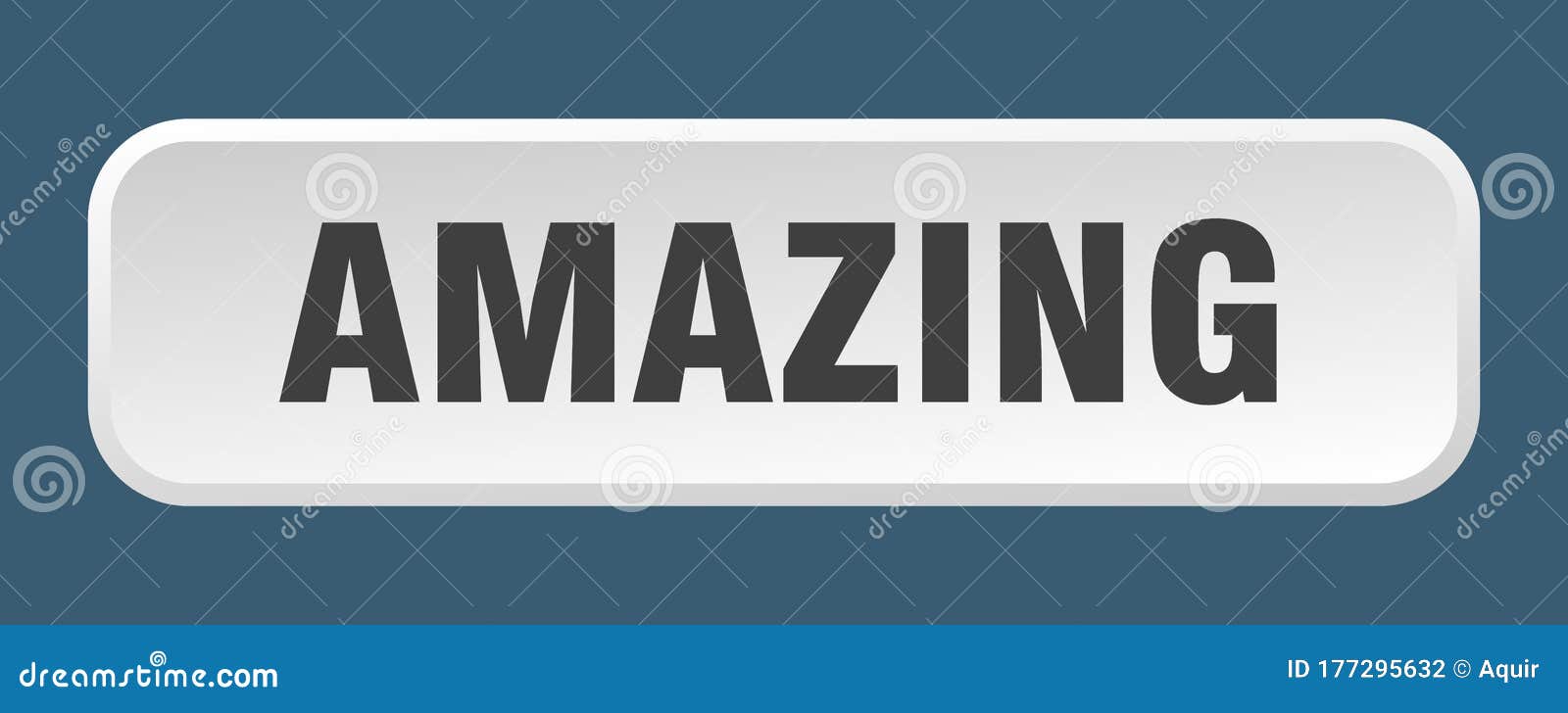 Amazing Button. Amazing Square 3d Push Button Stock Vector ...