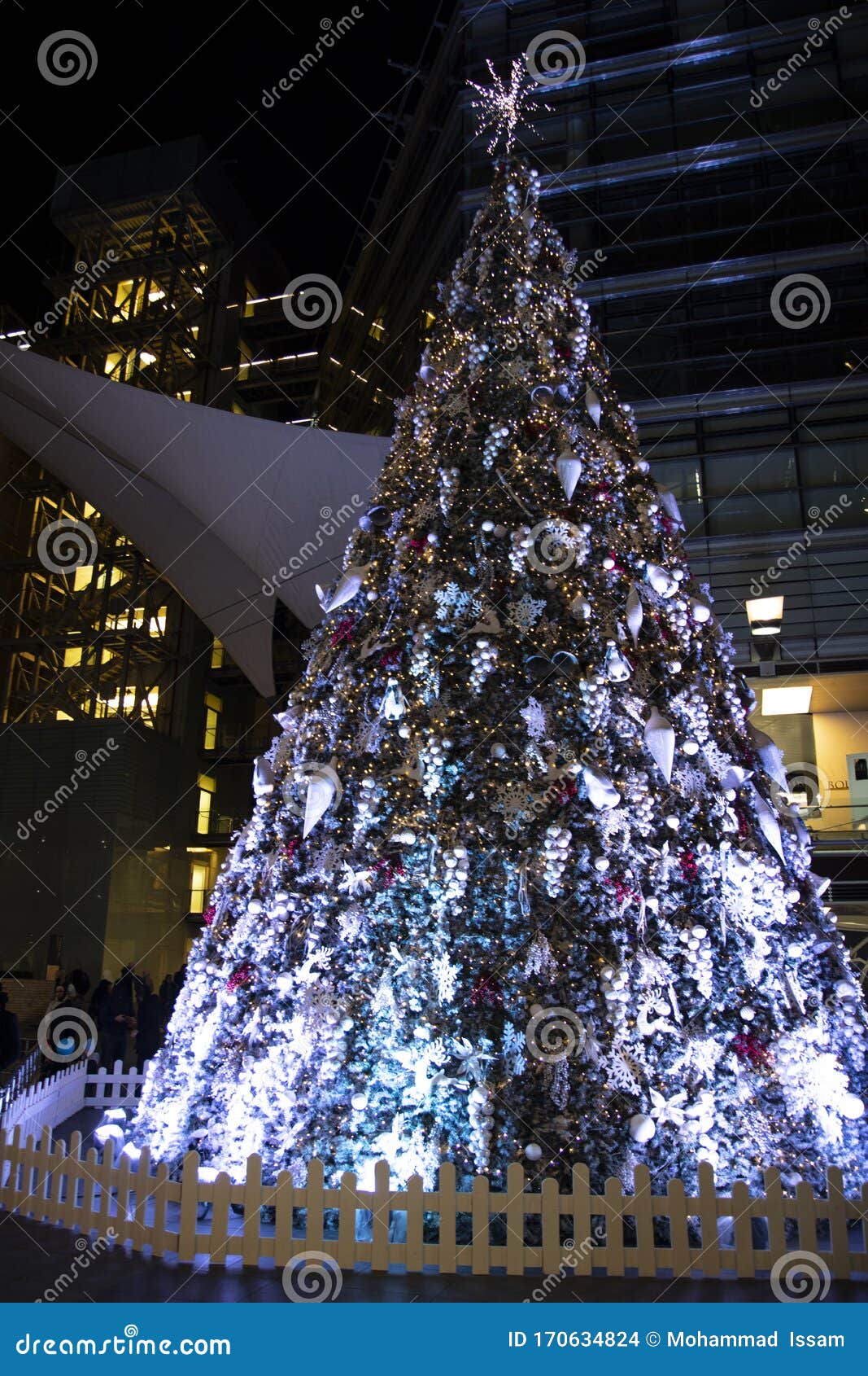 An amazing christmas tree stock photo. Image of modern - 170634824