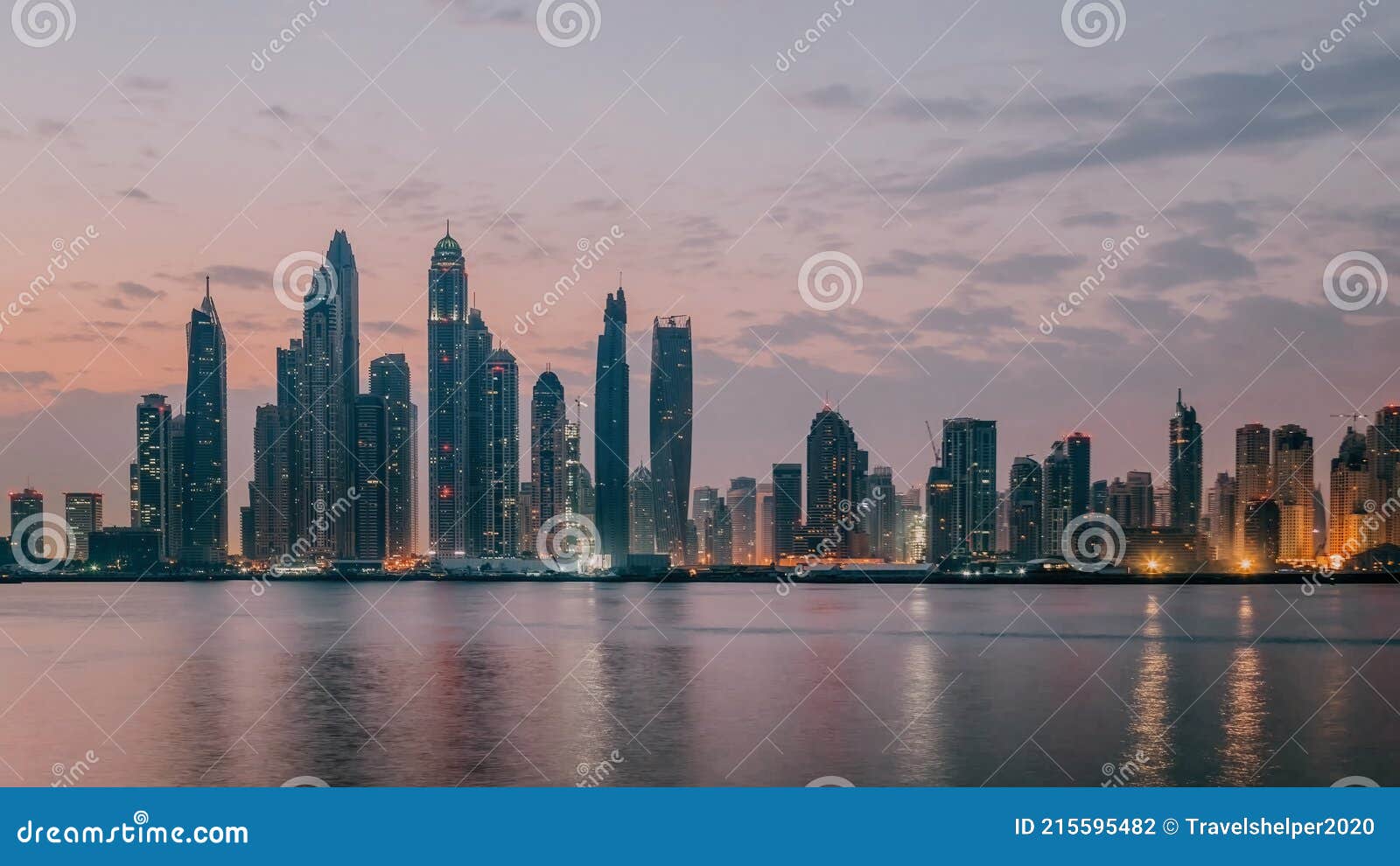 Amazing cityscape of Dubai editorial photography. Image of landmark ...