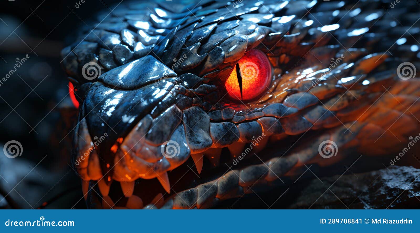 Amazing Closeup Snake Devil Eye Stock Illustration - Illustration of ...