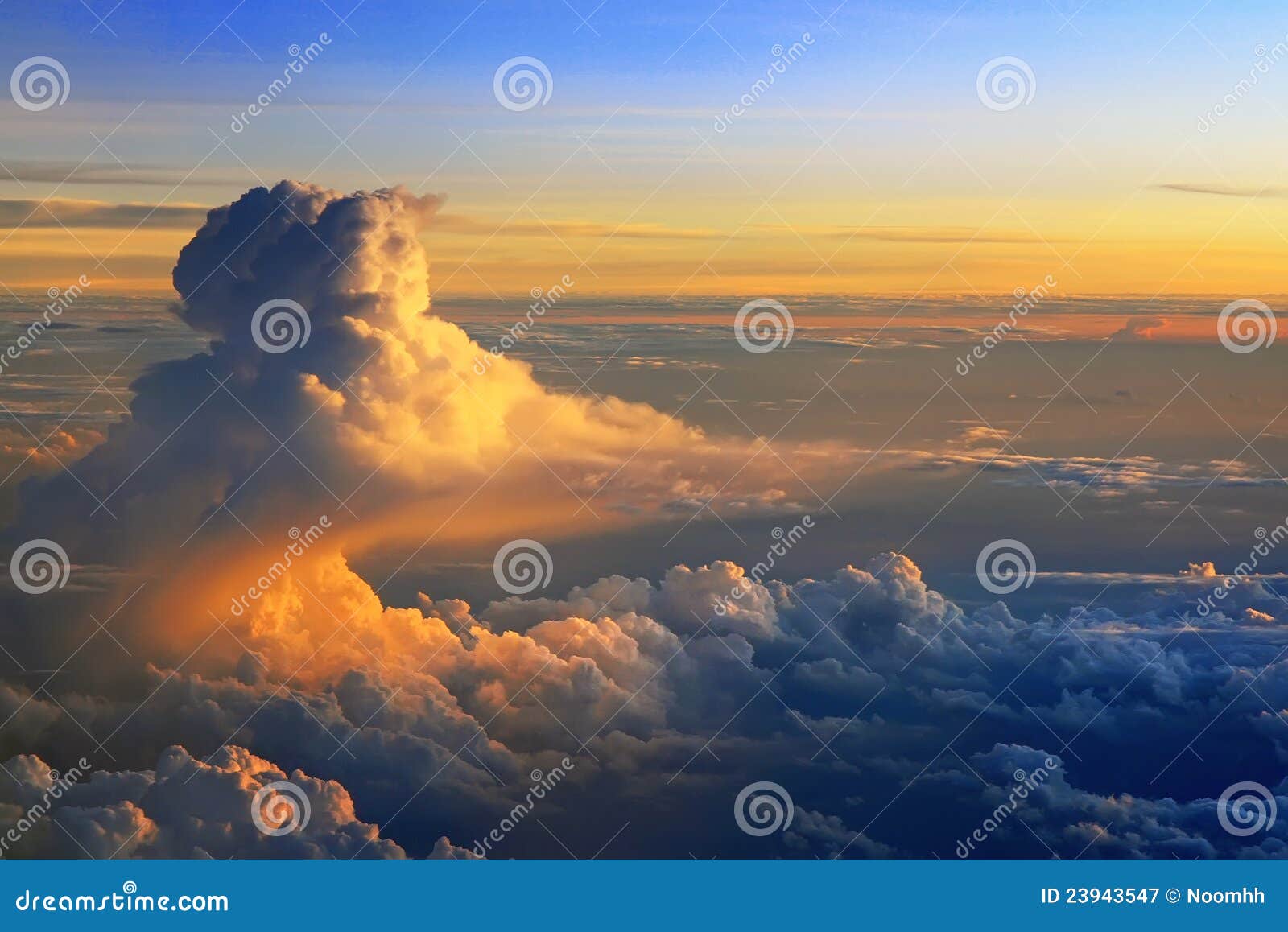 Amazing clouds. stock image. Image of distance, evening - 23943547