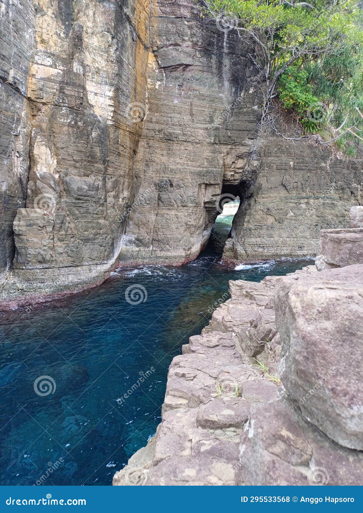 Amazing Coastal Cliffs on Halmahera Waters Stock Photo - Image of giant ...