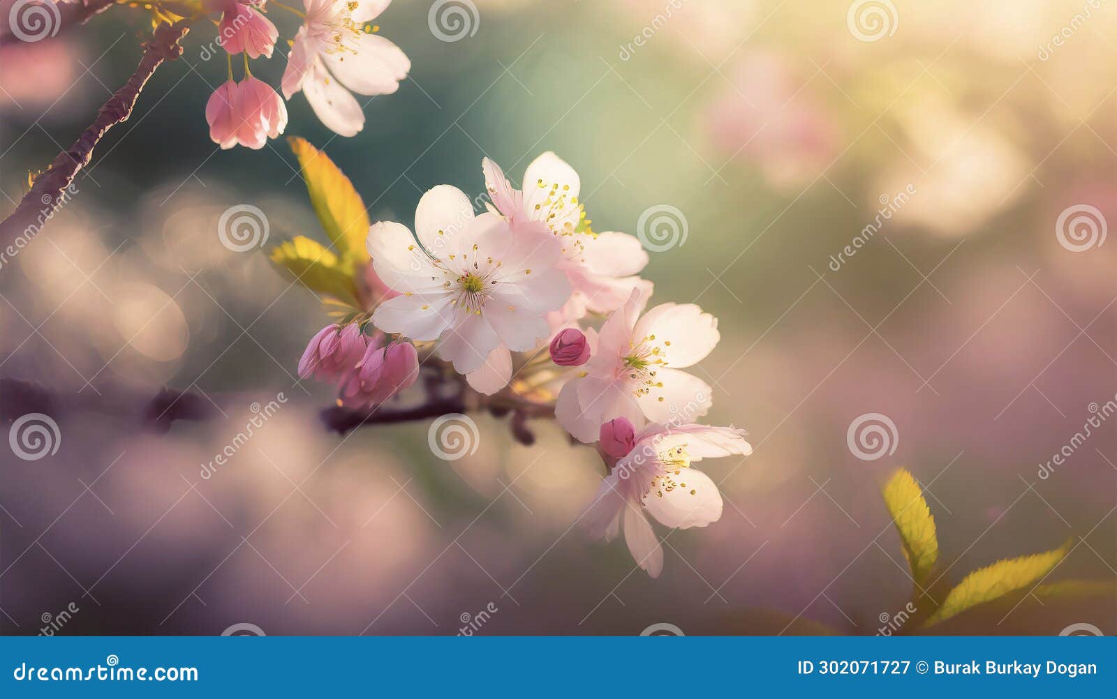 Amazing and Colorful Cherry Blossom Texture for Background Stock Image ...