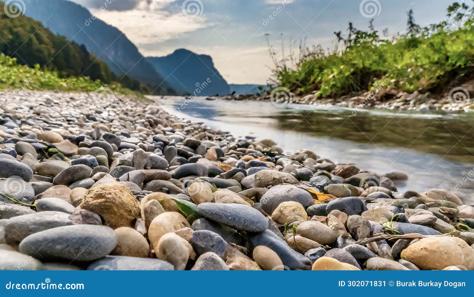 Amazing and Colorful River Stones Texture for Background Stock ...