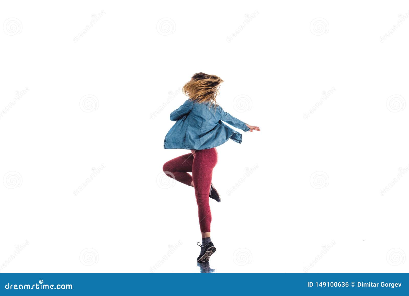 Female Performer is Doing Breakdance Stock Photo - Image of fitness ...