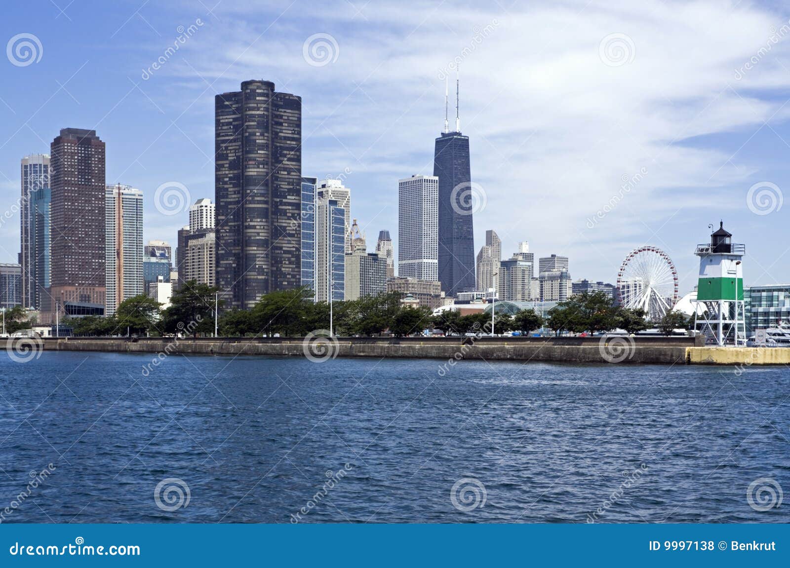 Amazing day in Chicago stock photo. Image of light, office - 9997138