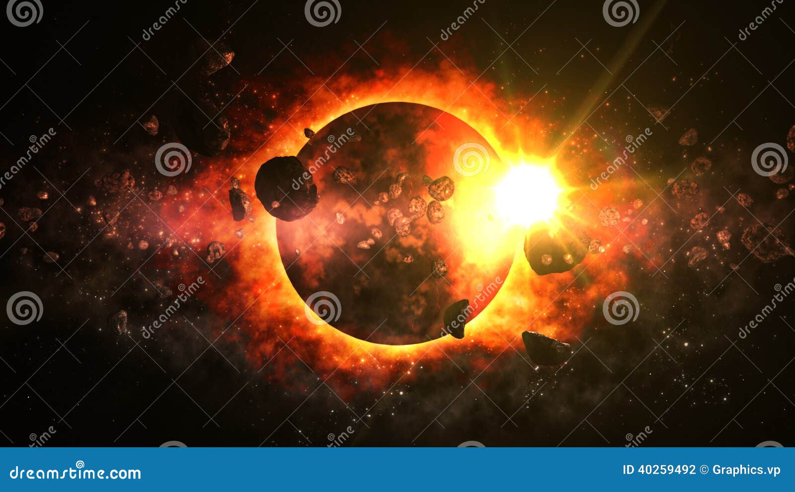 Amazing Dead Planet stock photo. Image of astronomy, apocalypse - 40259492