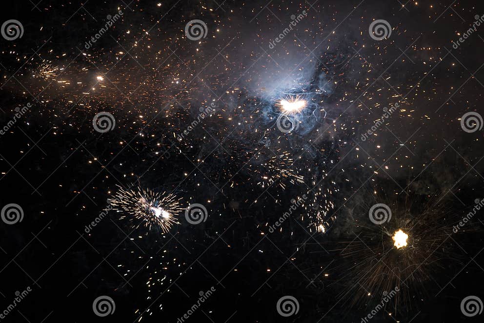 Amazing Deep Space Background - Close Up Fireworks Stock Image - Image ...
