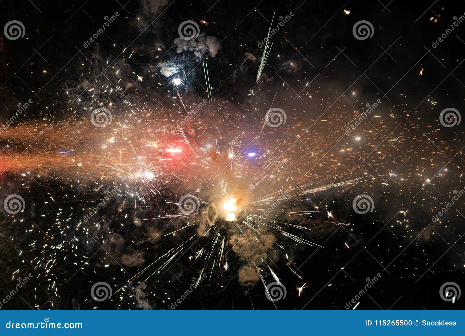Amazing Deep Space Background - Close Up Fireworks Stock Photo - Image ...