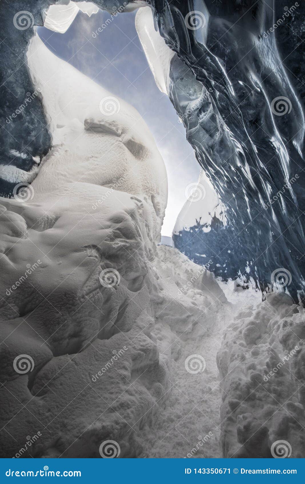 The Amazing Diamond Cave in Iceland Stock Image - Image of northern ...