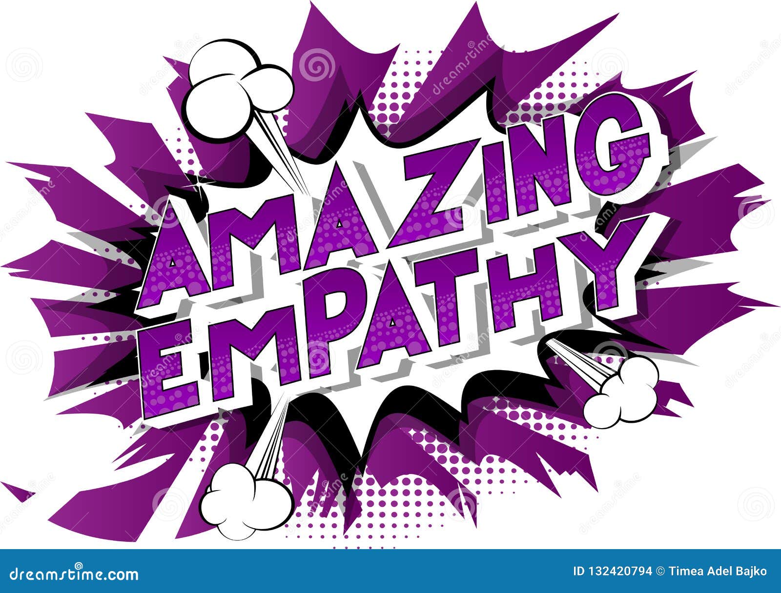 Amazing Empathy - Comic Book Style Words. Stock Vector - Illustration ...