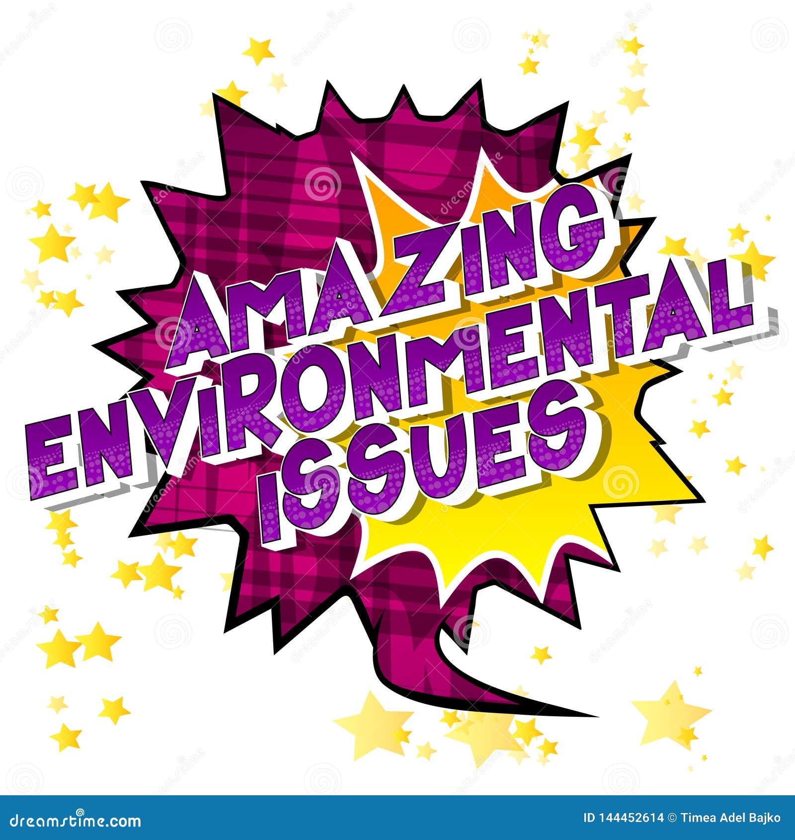 Amazing Environmental Issues - Comic Book Style Words. Stock Vector ...