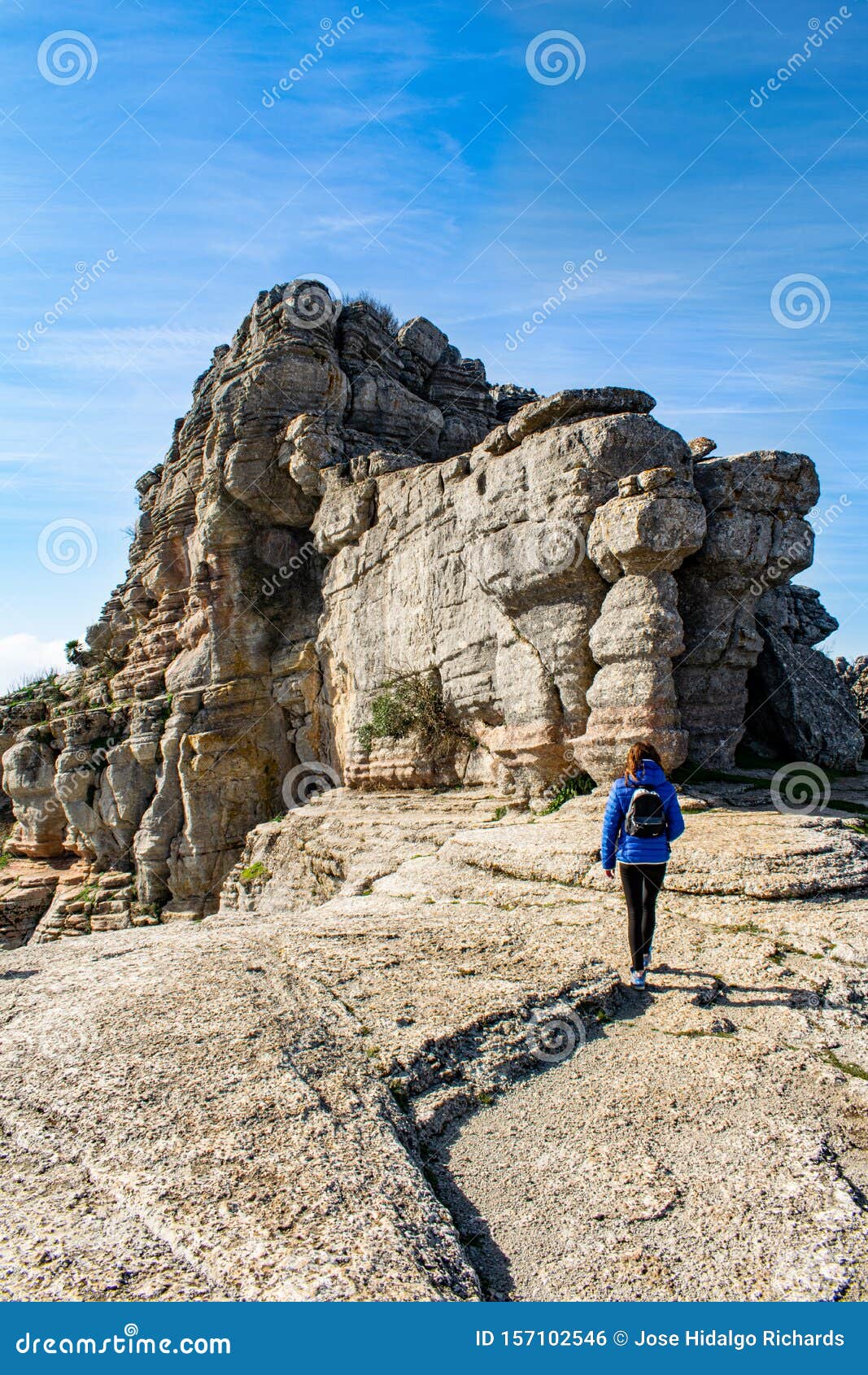Eroded Rock Formation at Torcal Editorial Photo - Image of flower ...