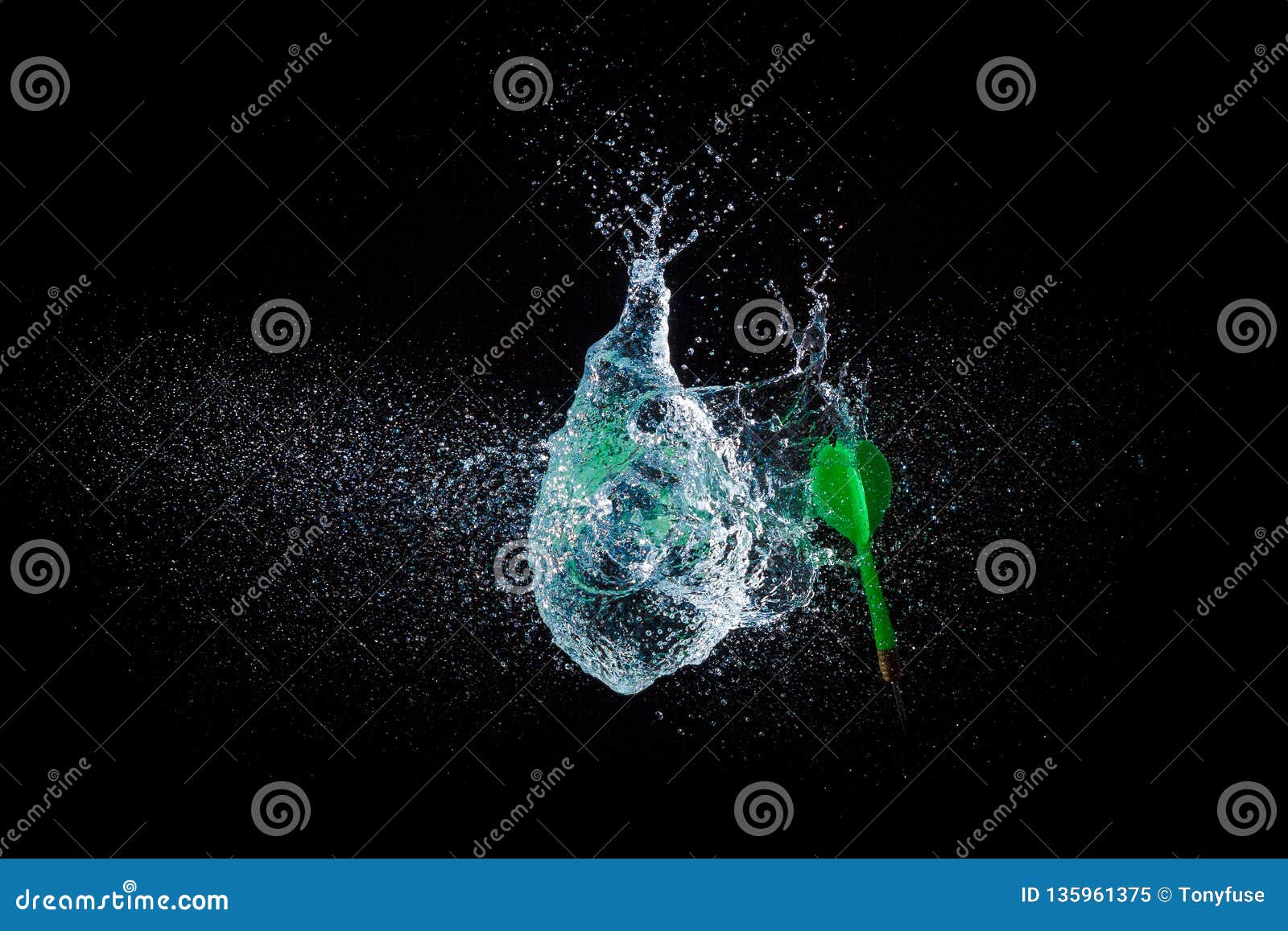 Amazing Explosion of Isolated Water Balloon Stock Image - Image of ...