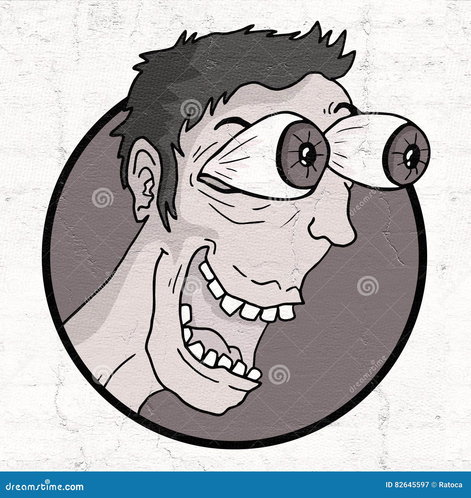 Amazing expression stock illustration. Illustration of design - 82645597