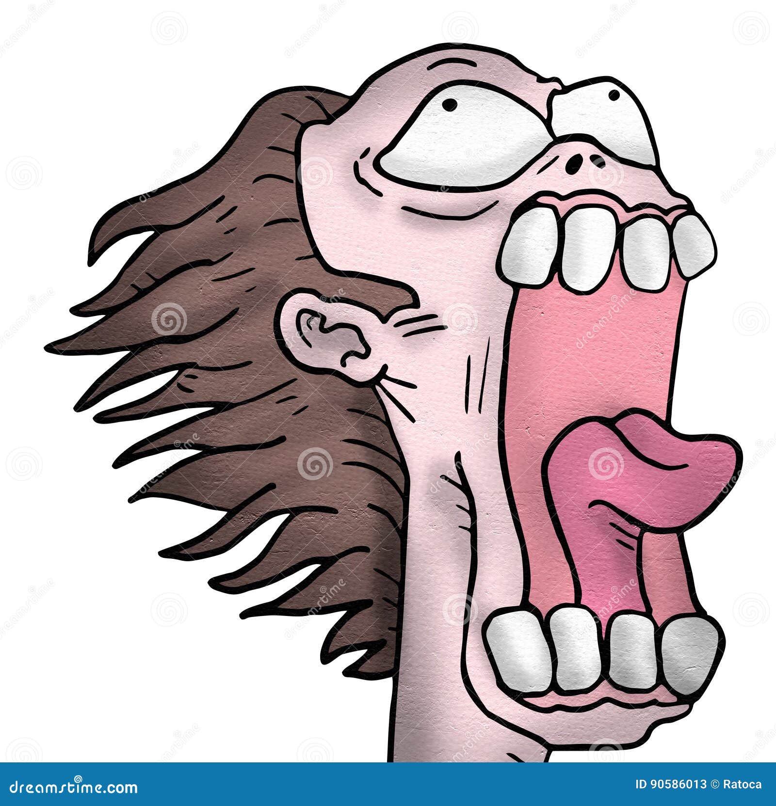 Amazing expression stock illustration. Illustration of crazy - 90586013