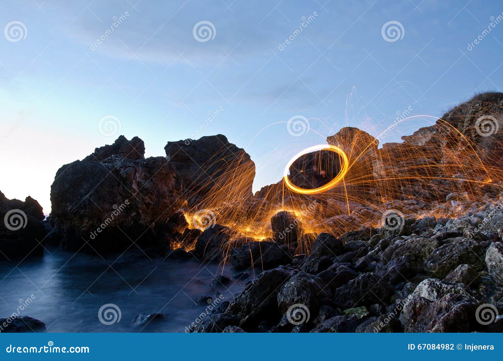 Amazing Fire In The Forest Against A Trees Background. Bonfire In The ...