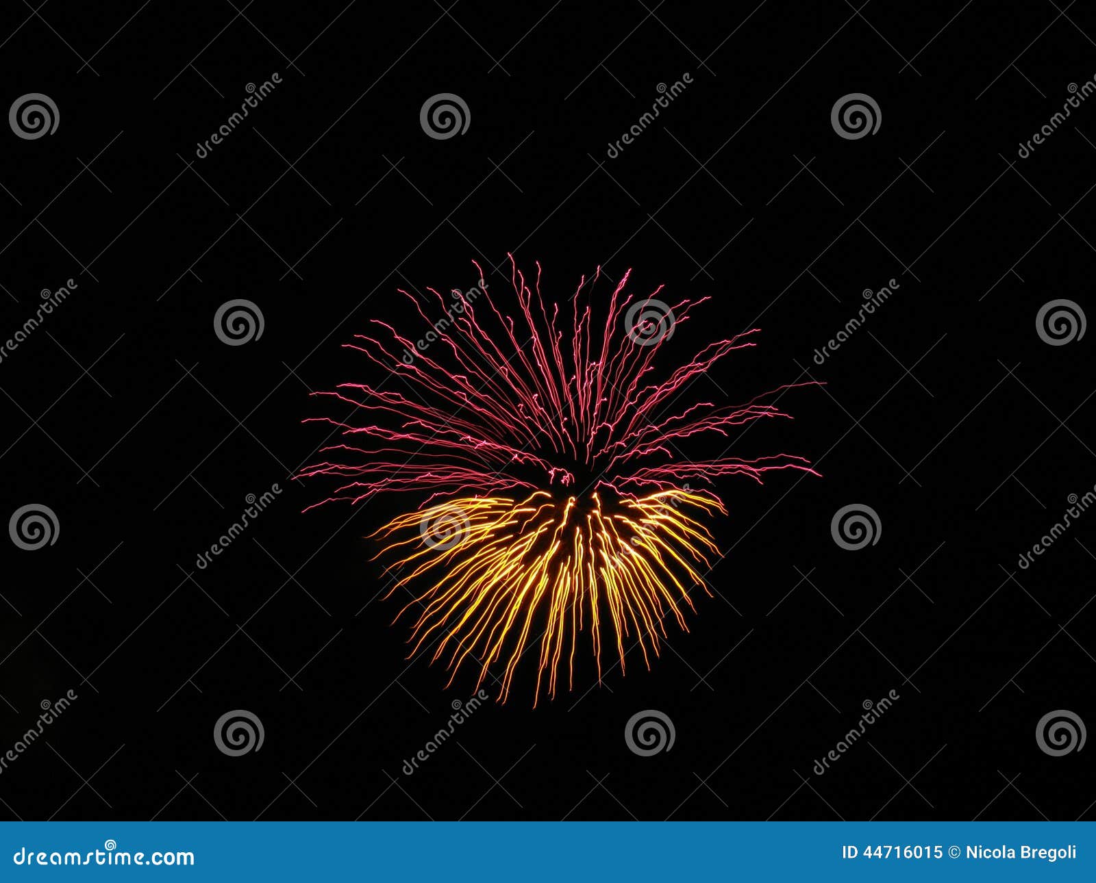 Amazing fireworks stock image. Image of midnight, dark - 44716015