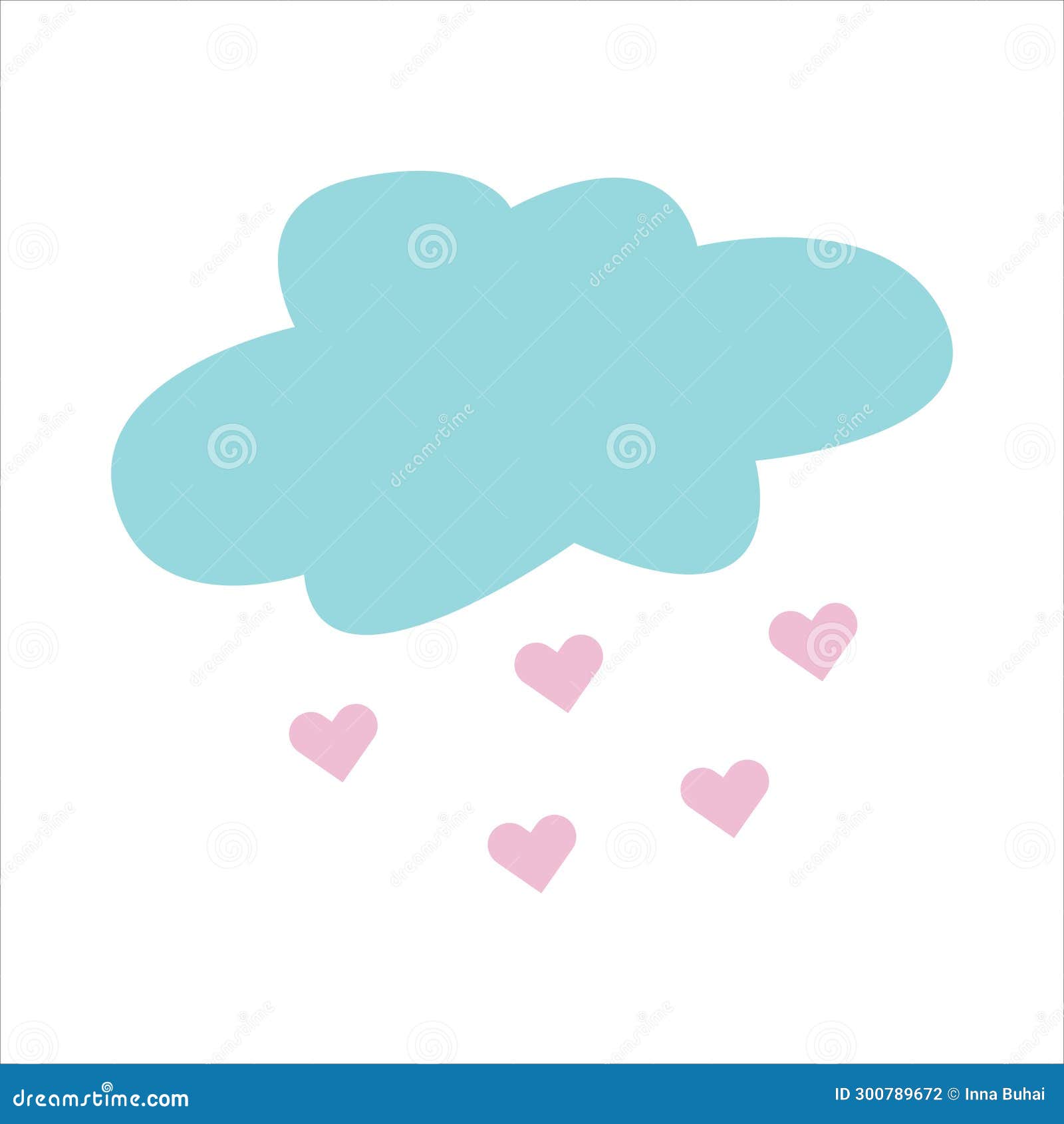 An Amazing Flat Sticker of Heart Rain Stock Vector - Illustration of ...