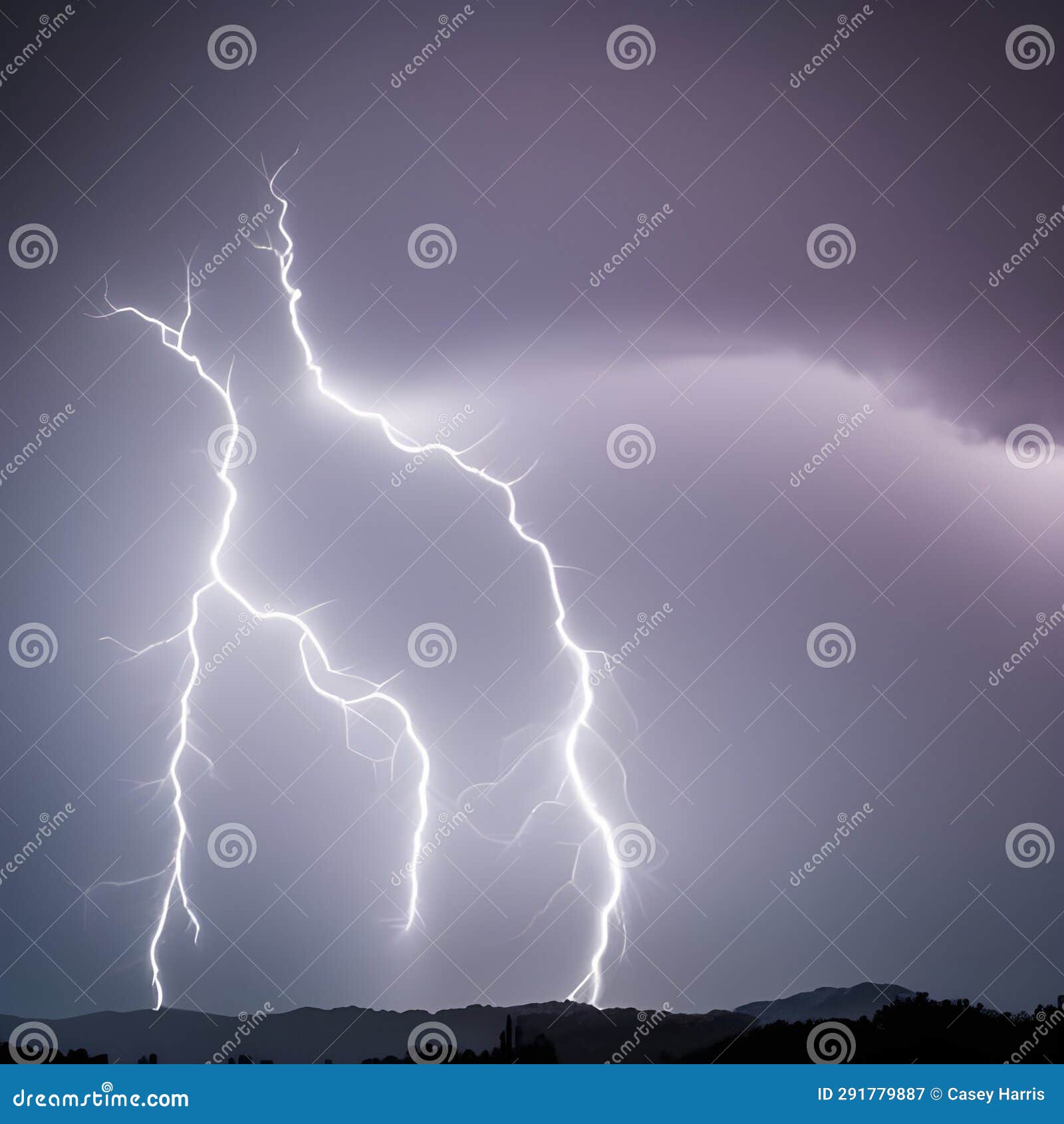 Amazing fork lightening stock illustration. Illustration of fireworks ...