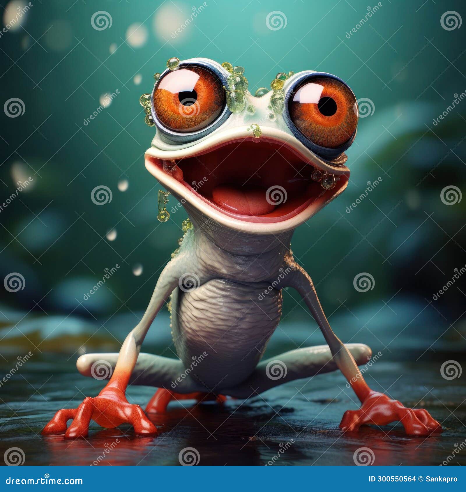 The amazing frog4 stock illustration. Illustration of gecko - 300550564