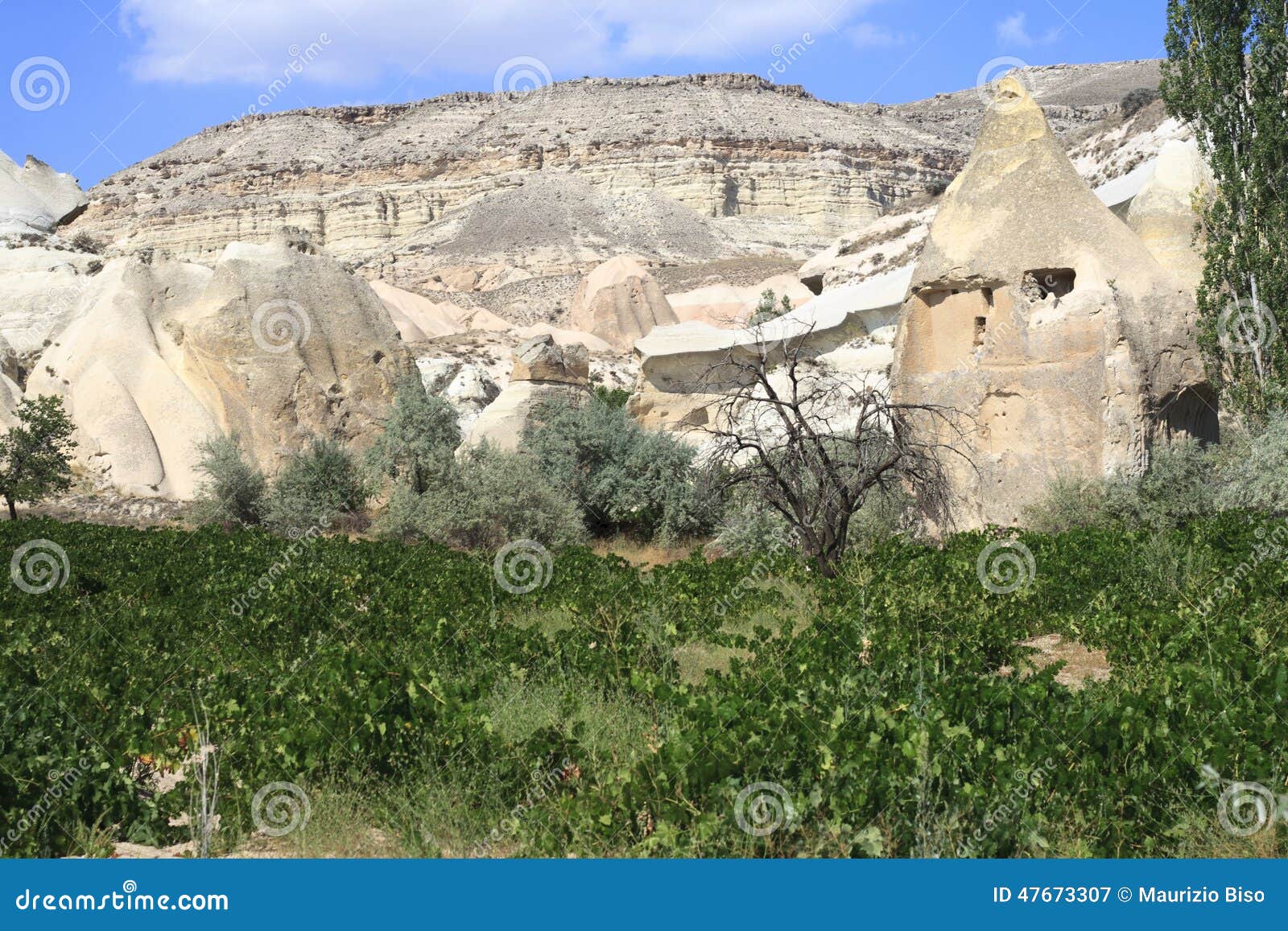 Amazing Geological Features in Cappadocia Stock Image - Image of ...
