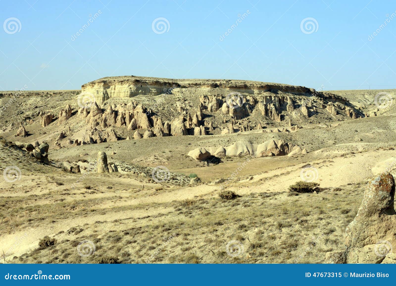 Amazing Geological Features in Cappadocia Stock Image - Image of ...