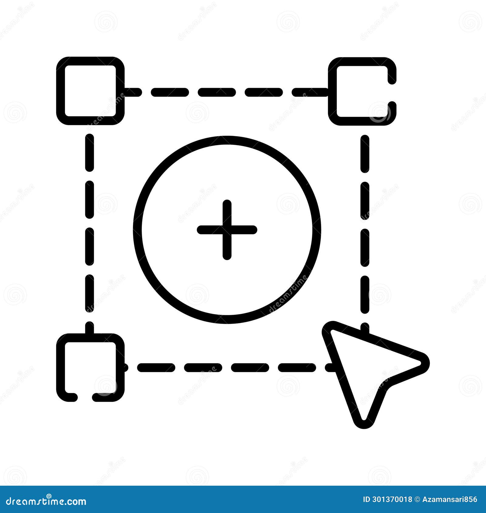 An Amazing Icon of Add Button in Modern Design Style Stock Vector ...
