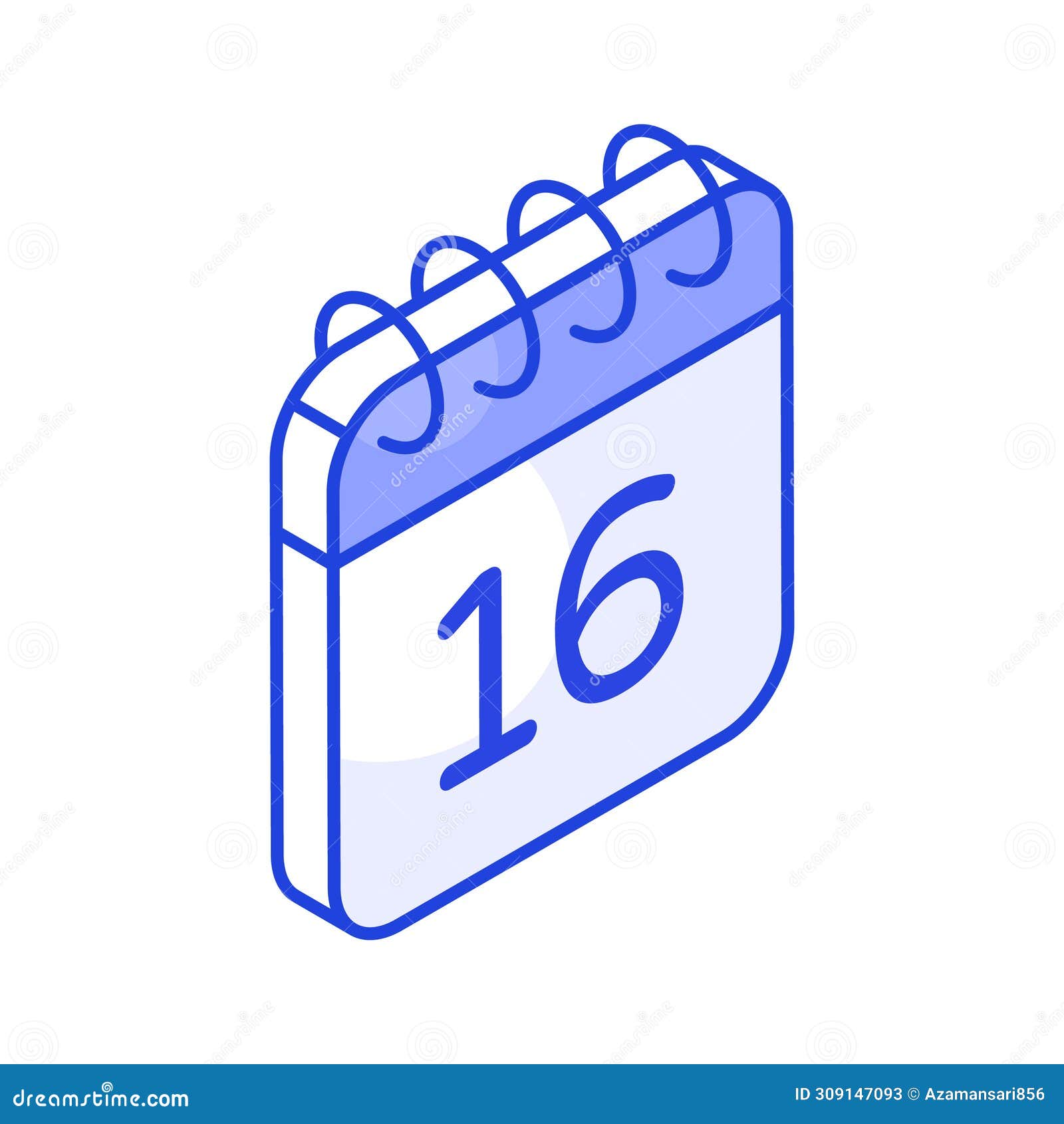 An Amazing Icon of Calendar in Isometric Design Style, Ready To Use ...