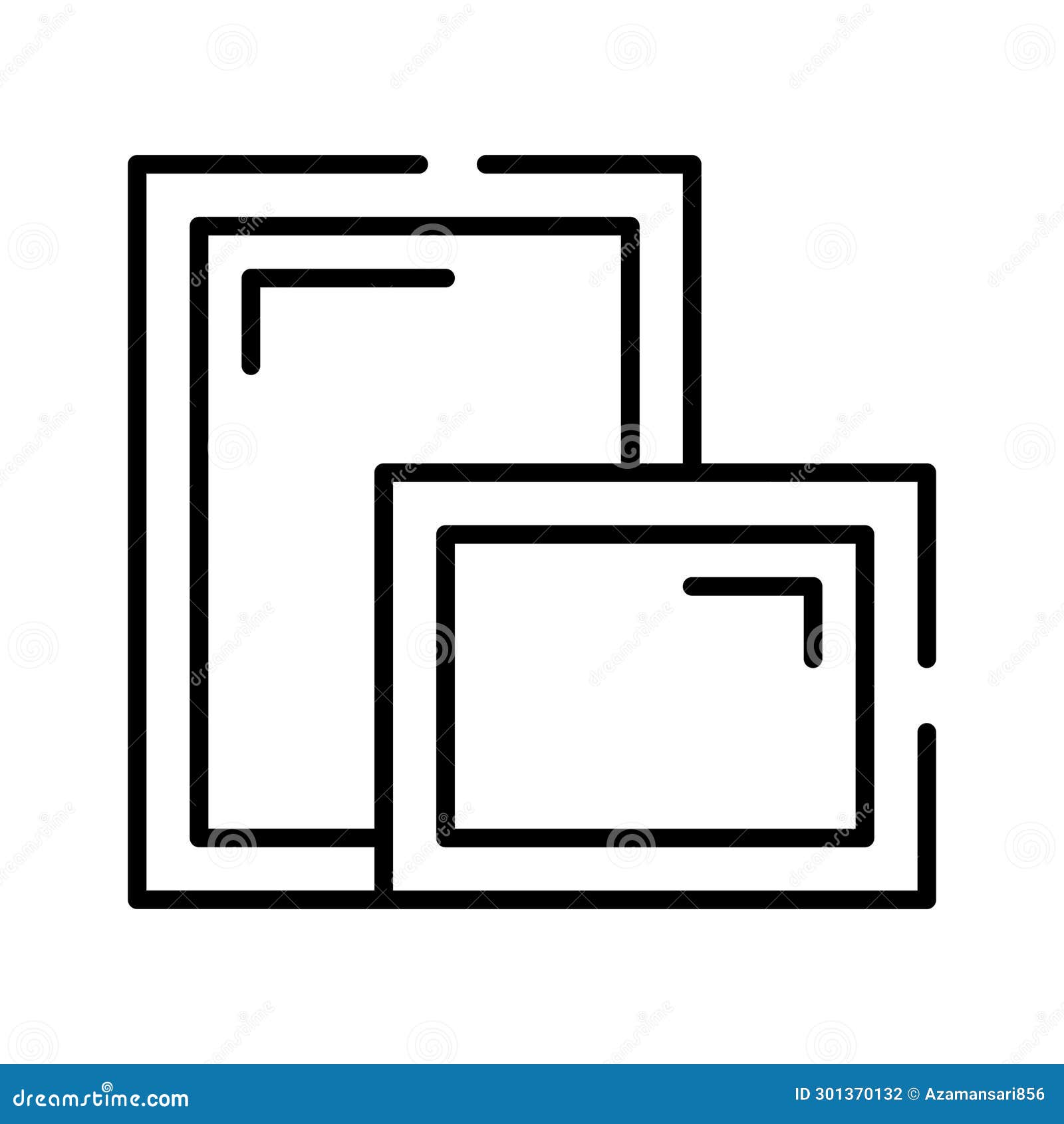 An Amazing Icon of Canvas Board, Painting Board Vector Design Stock ...