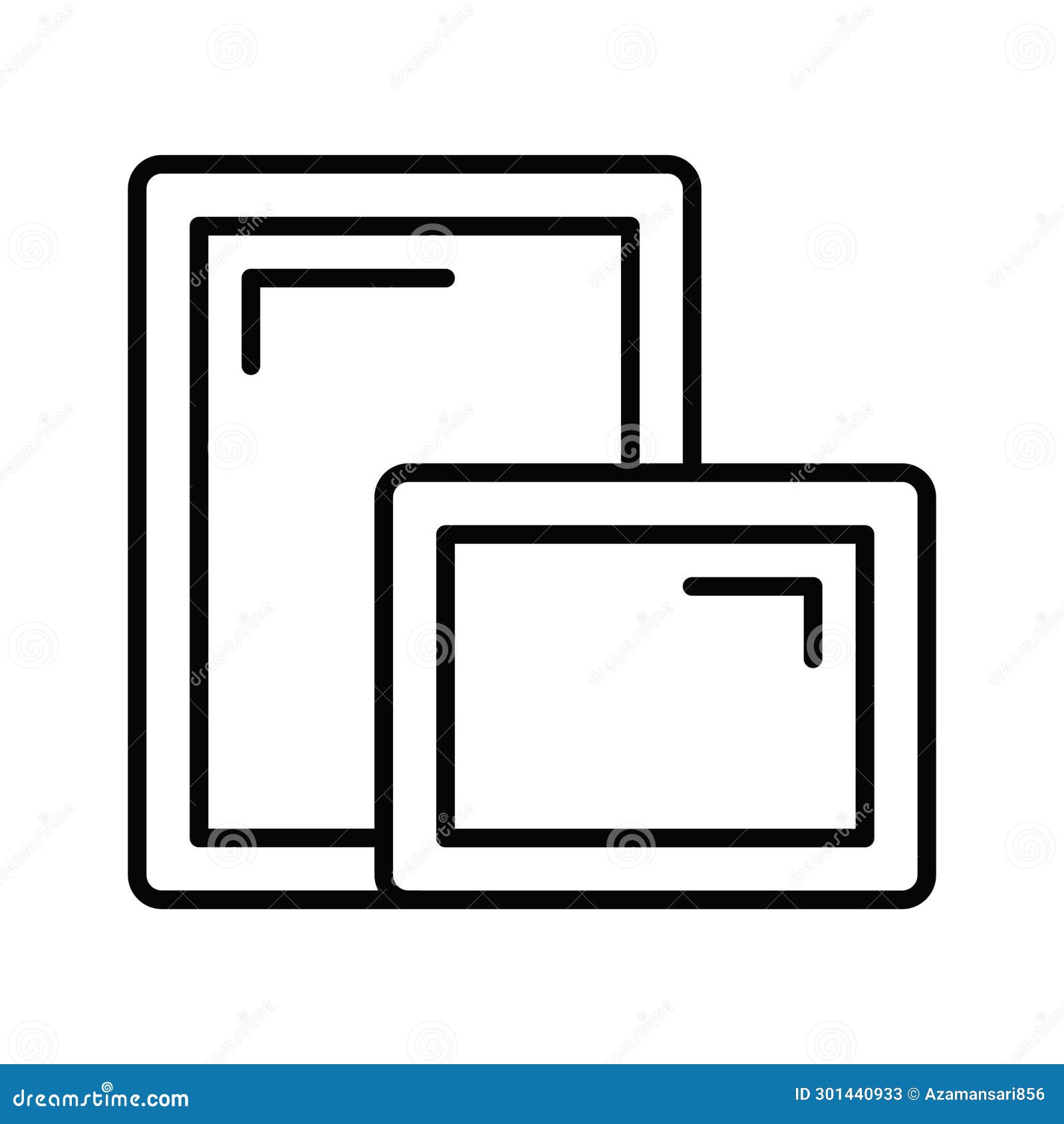 An Amazing Icon of Canvas Board, Painting Board Vector Design Stock ...