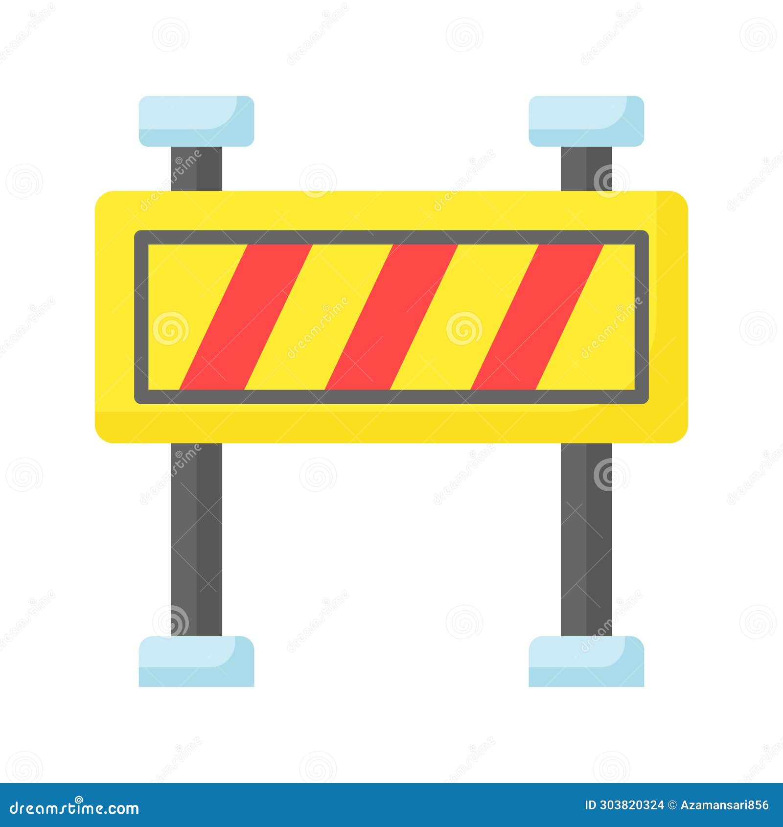 An Amazing Icon of Construction Barrier, Roadblock Vector Design Stock ...