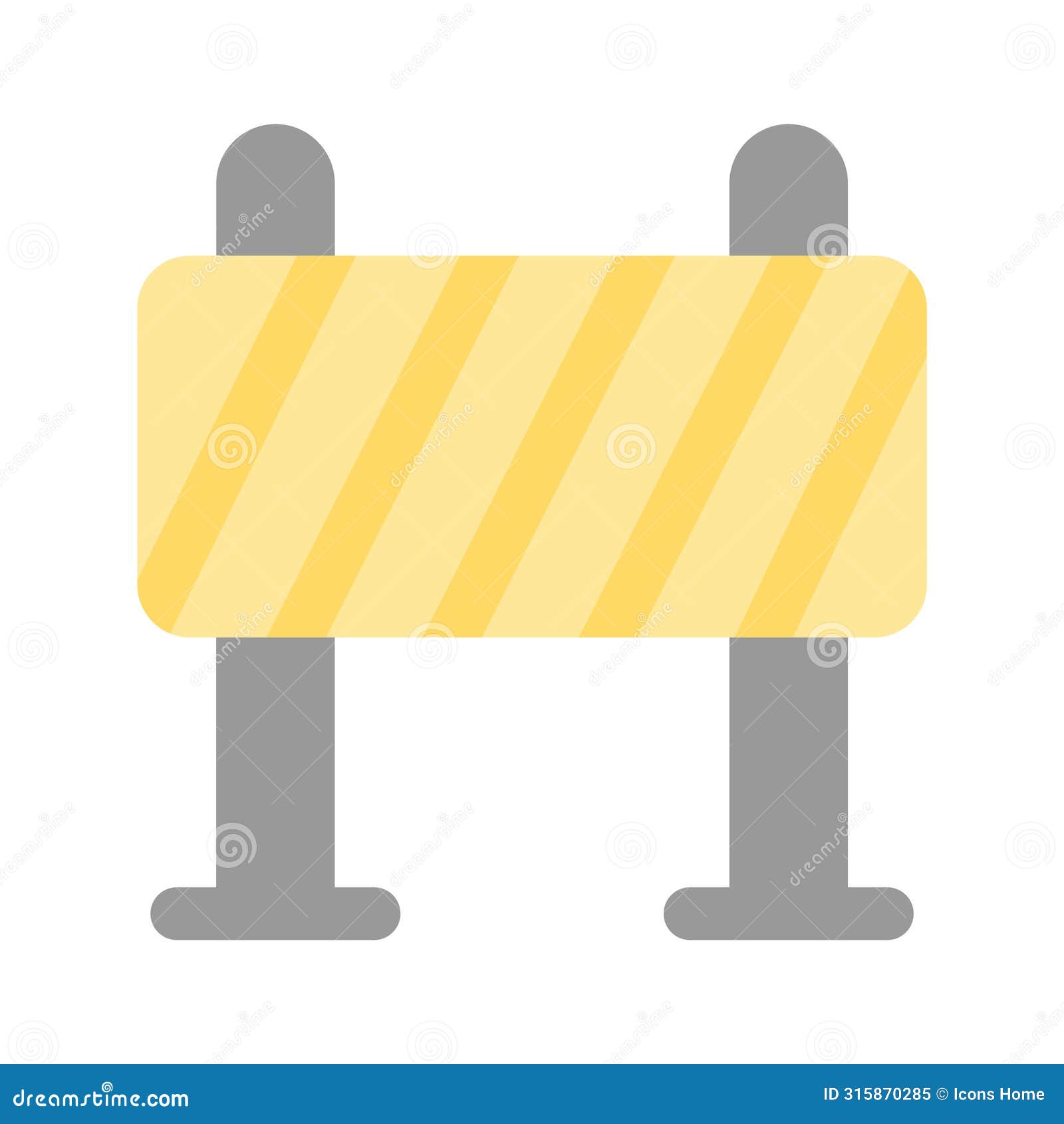 An Amazing Icon of Construction Barrier, Roadblock Vector Design Stock ...