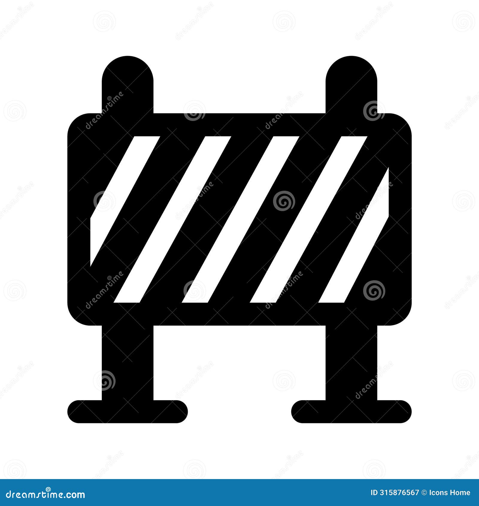 An Amazing Icon of Construction Barrier, Roadblock Vector Design Stock ...