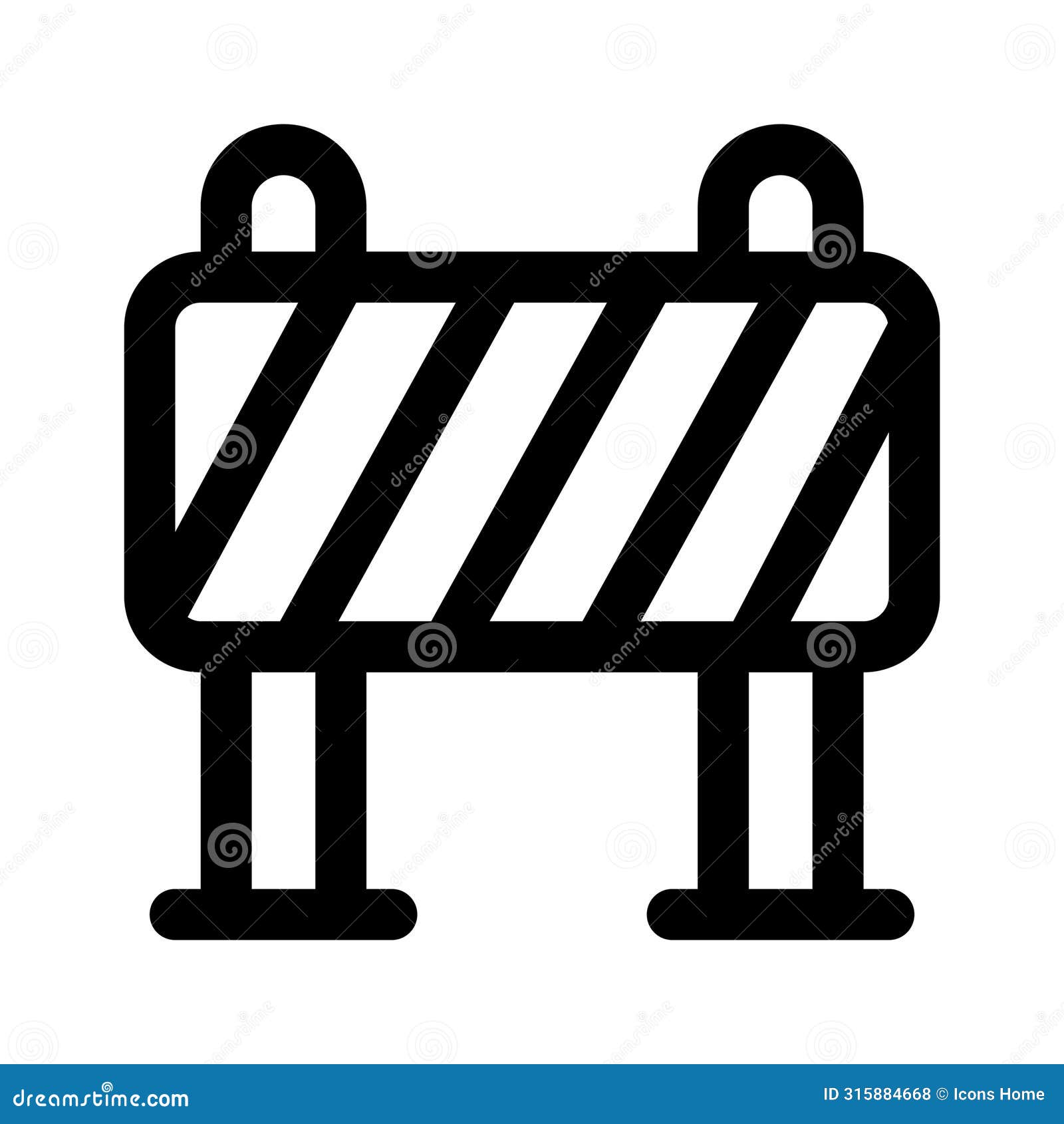 An Amazing Icon of Construction Barrier, Roadblock Vector Design Stock ...