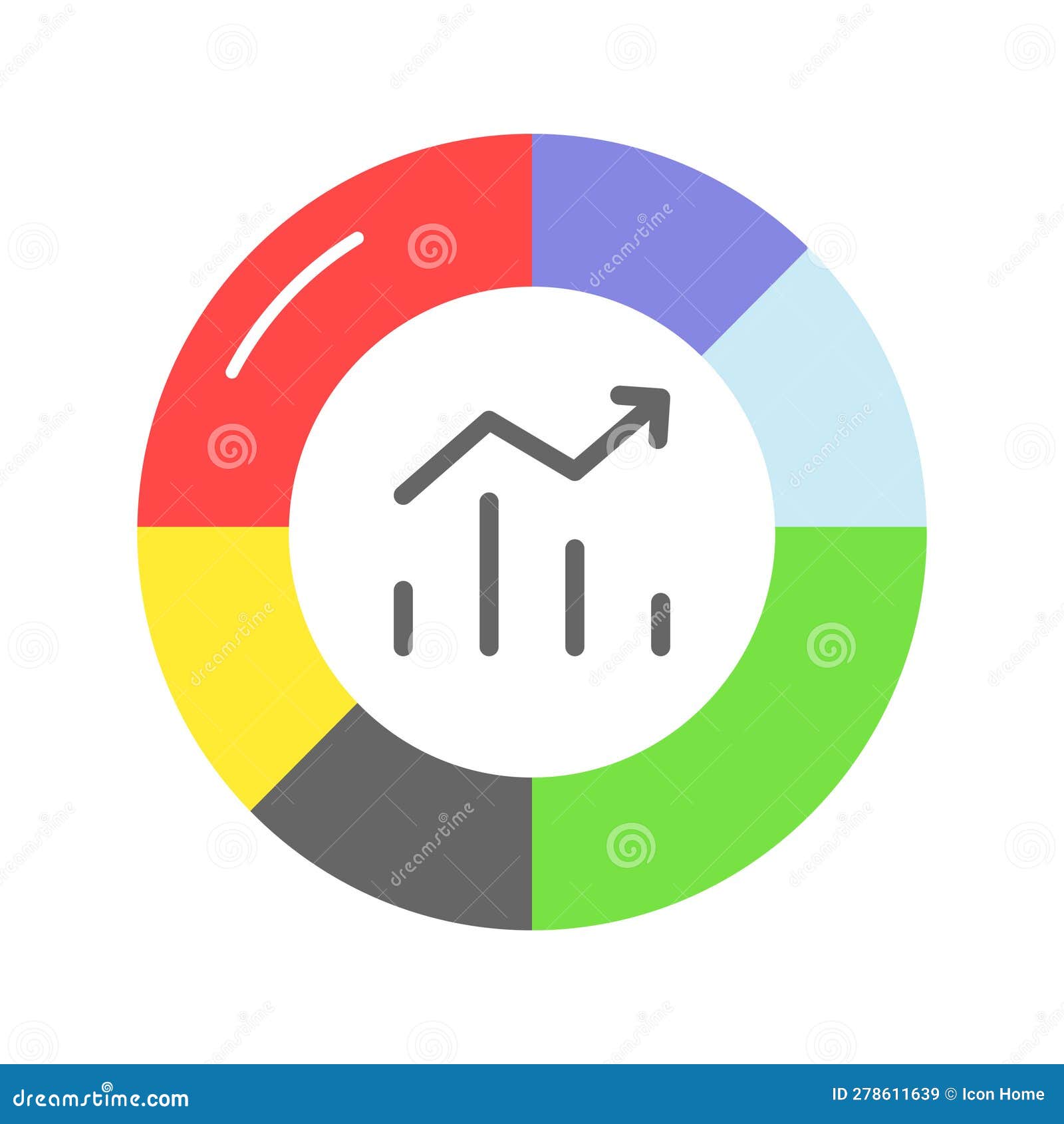 An Amazing Icon of Data Chart in Modern and Trendy Style, Data ...