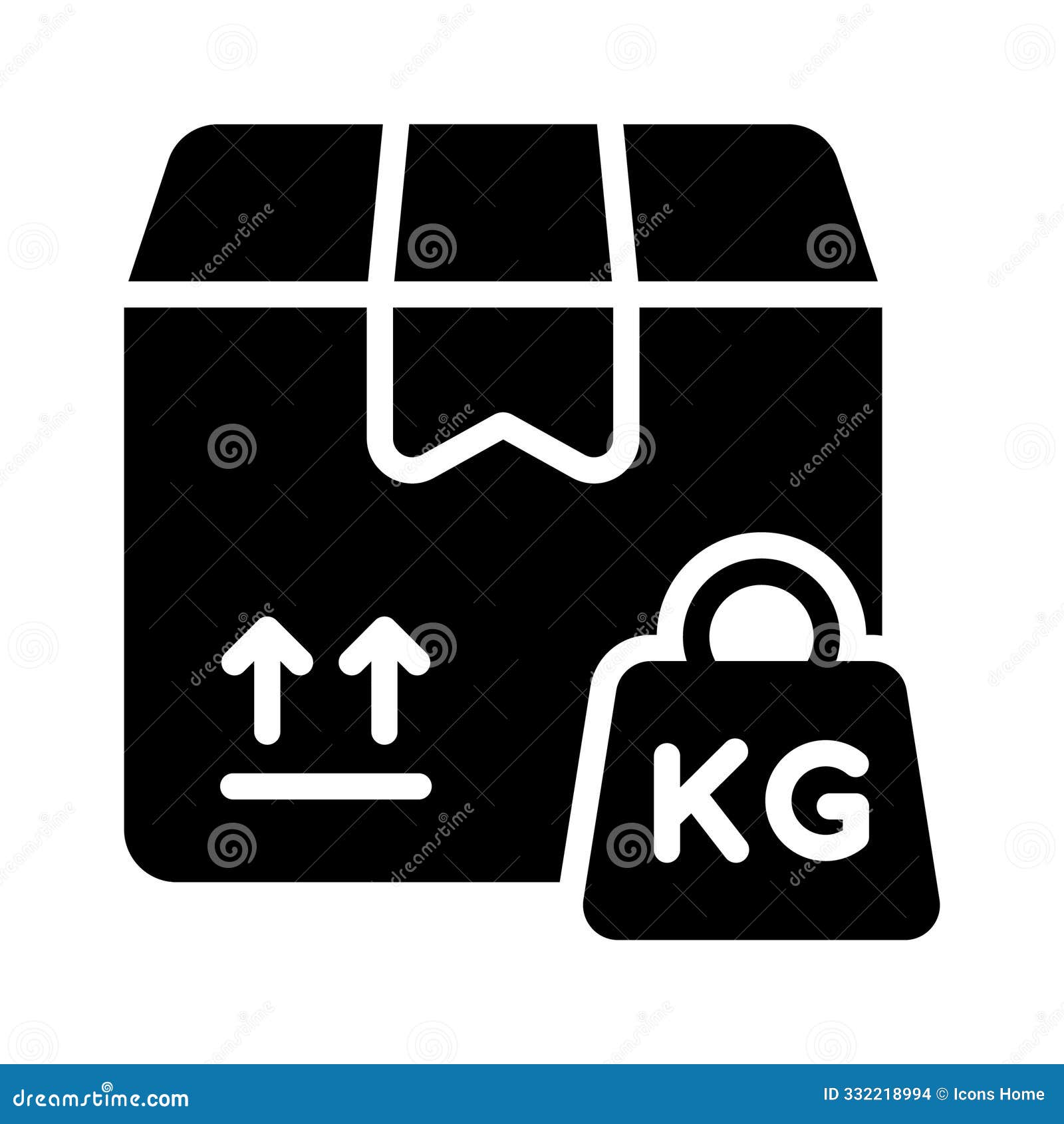 Parcel Weight stock vector. Illustration of warehouse - 332218994