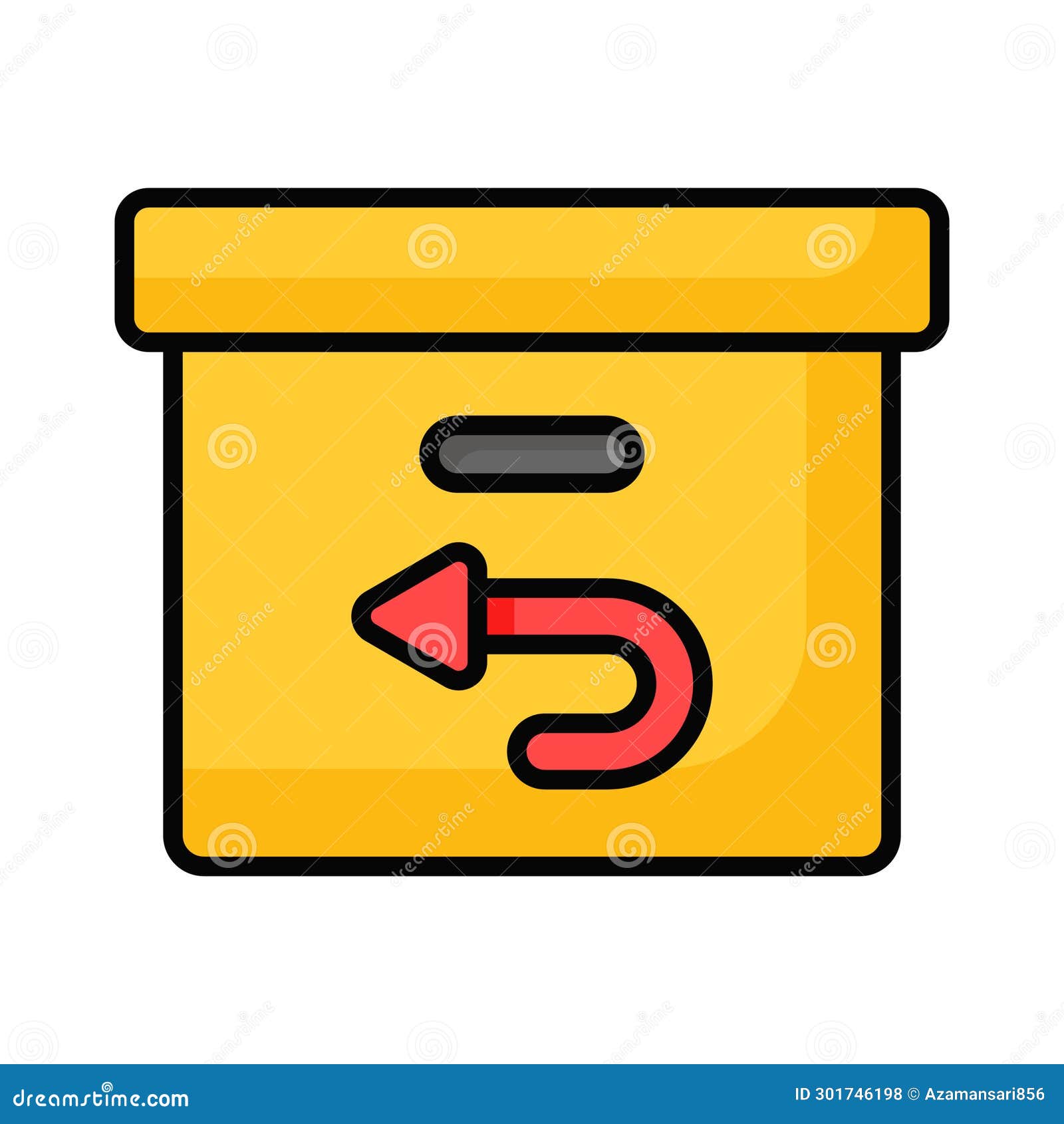 An Amazing Icon of Return Product in Modern Style, Order Return, Parcel ...